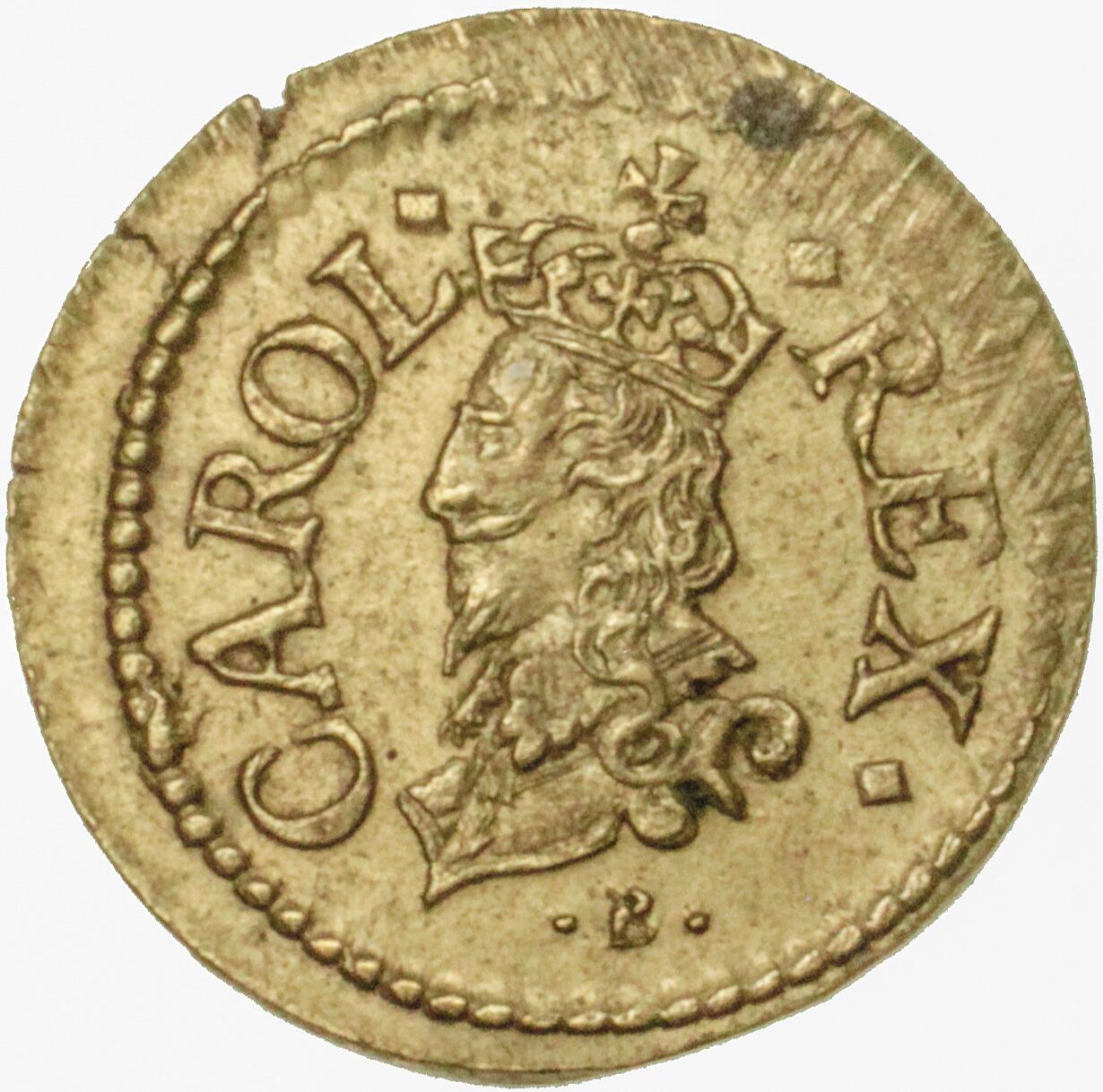Charles I, coin-weight for a crown, by Briot.