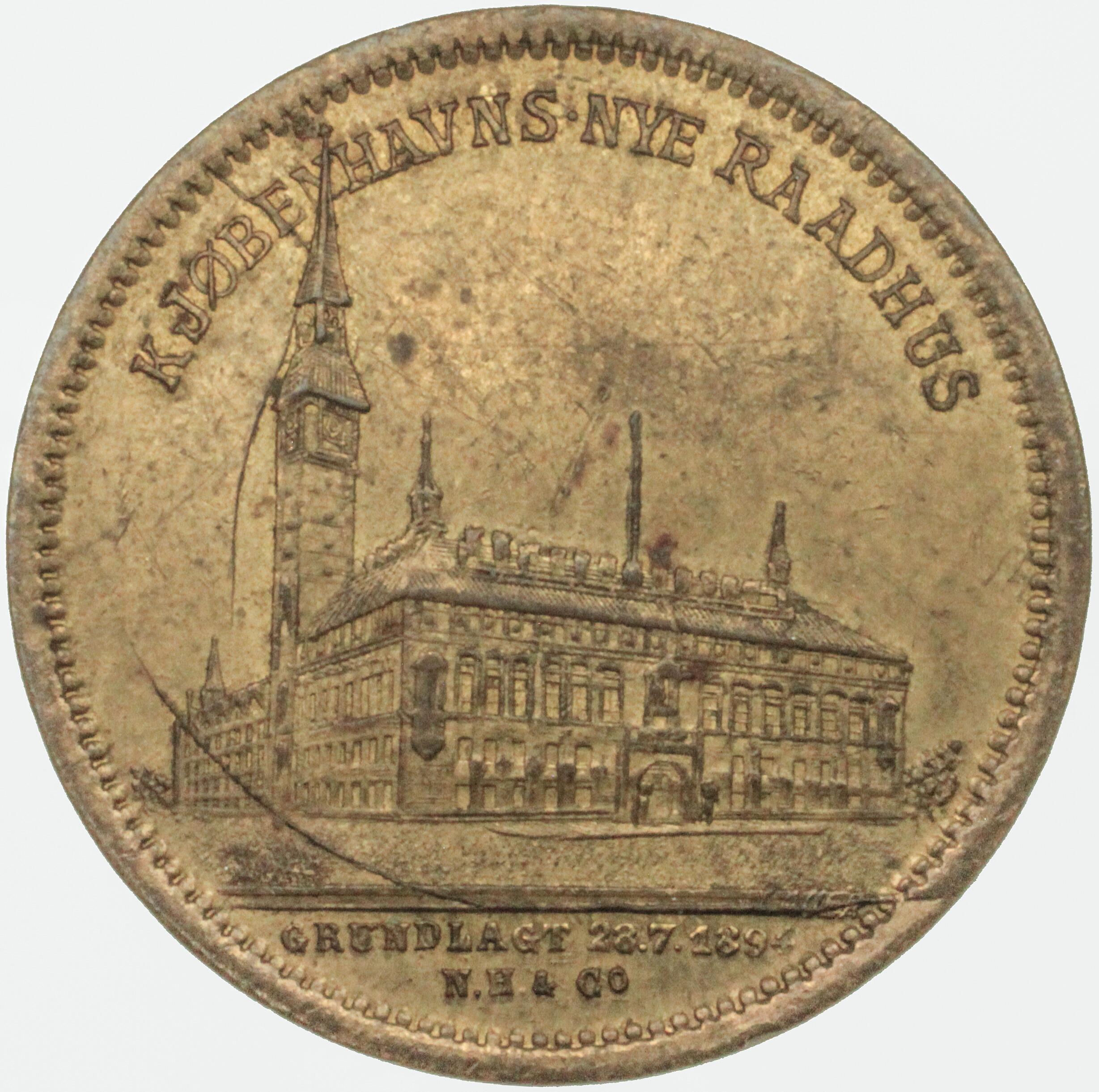DENMARK, token. Th Bergs Eft., children's clothier.
