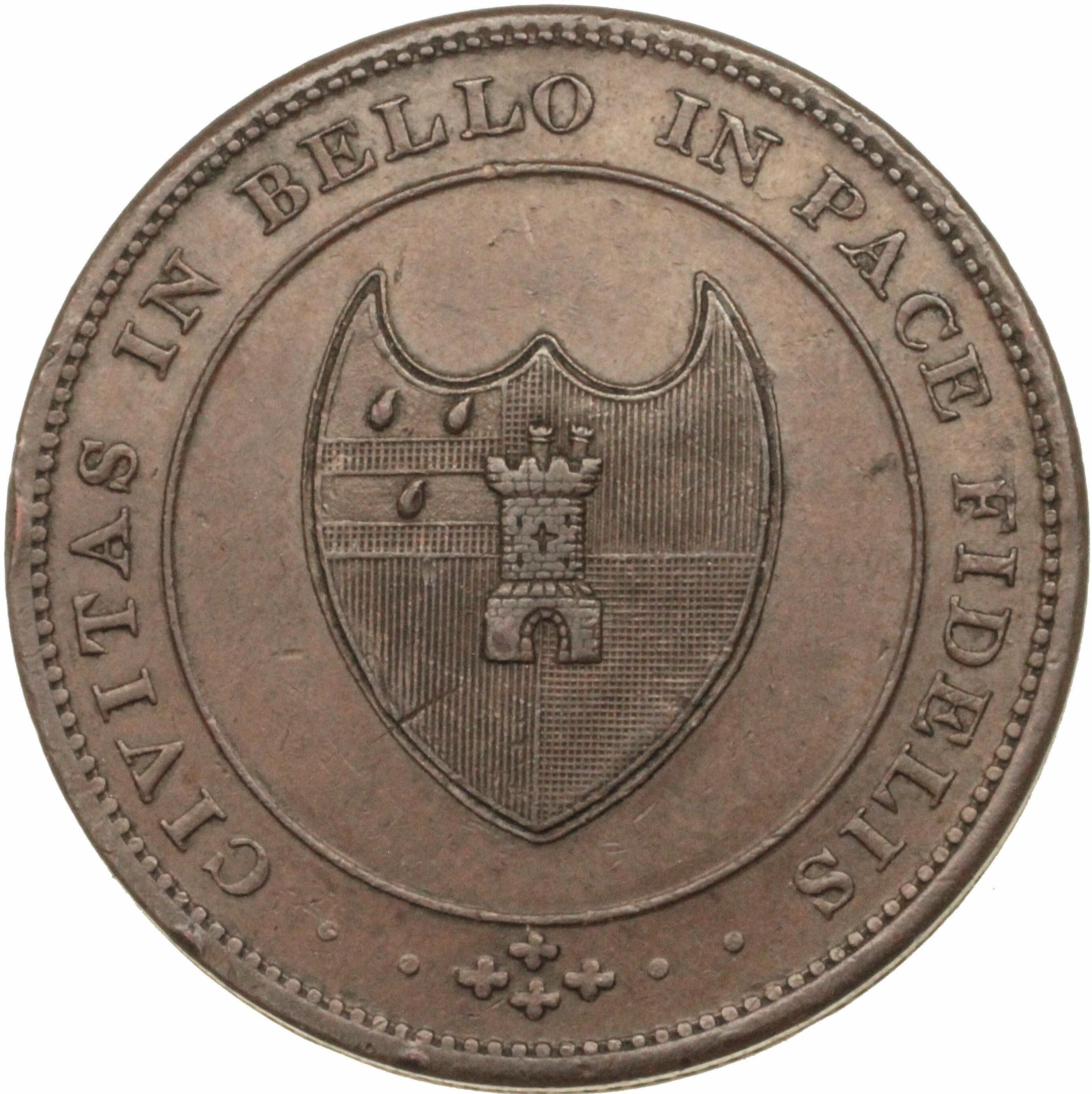 Worcester, penny token, 1811.