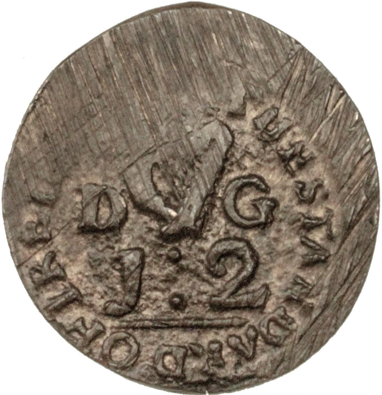 Ireland, George I. Coin-weight for a quarter pistole of Spain, 1718.