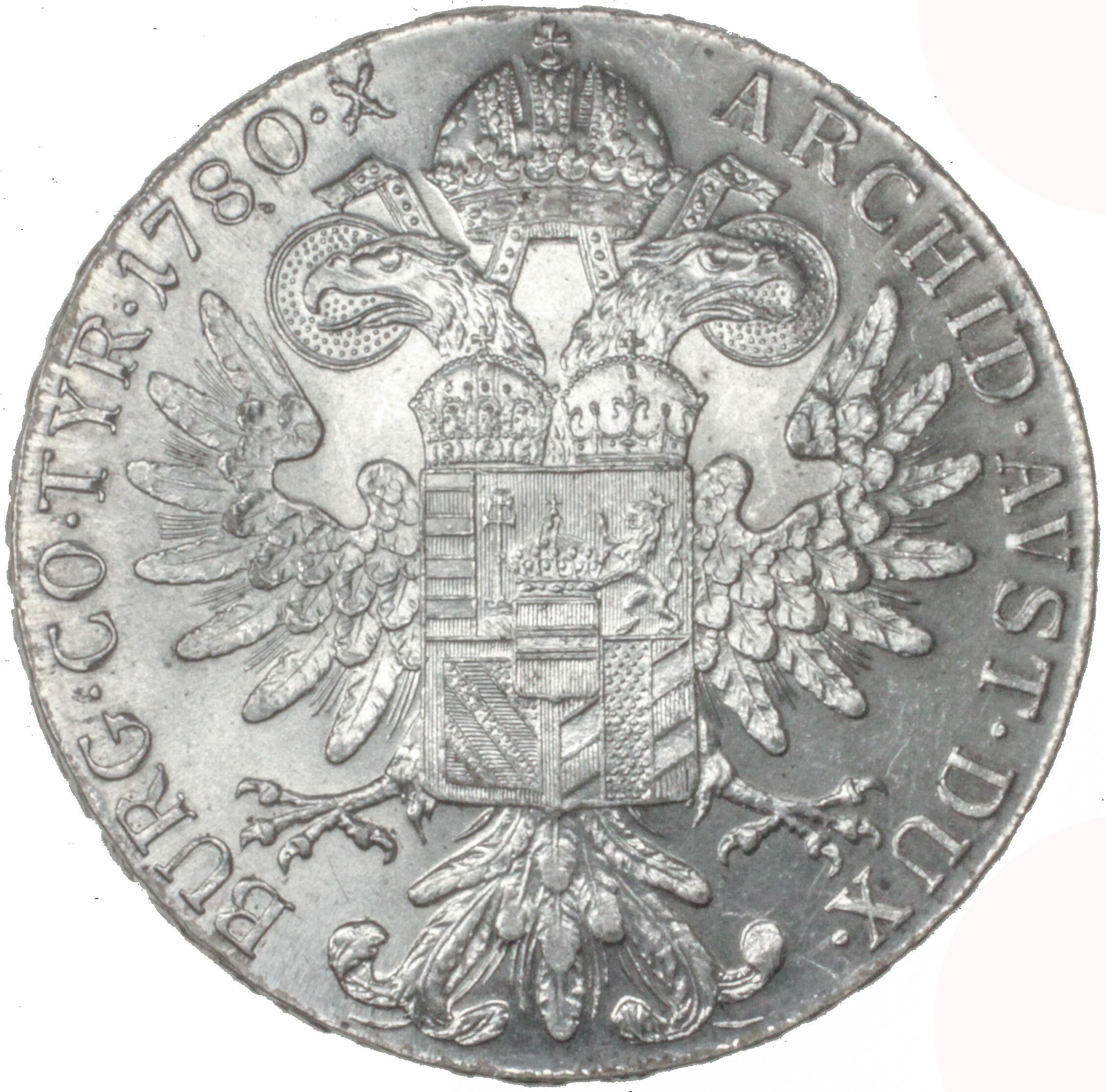 Austria, Silver Maria Theresia thaler (1780) Restrike.