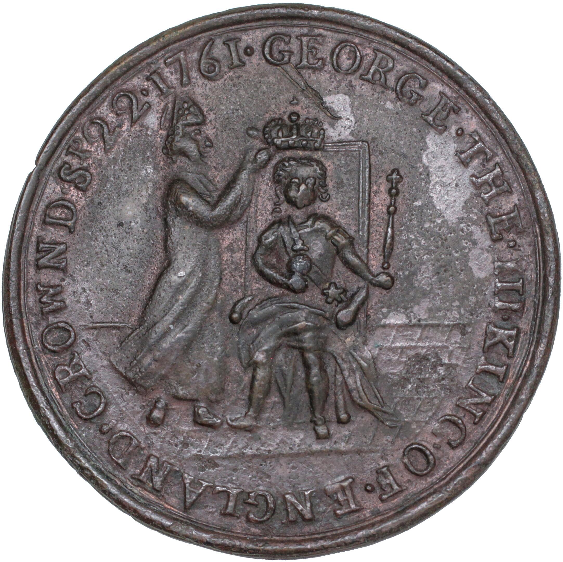 George III and Charlotte, Coronation medal, 1761