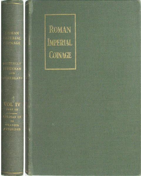 The Roman Imperial Coinage (RIC). Vol IV Part III. 1949.