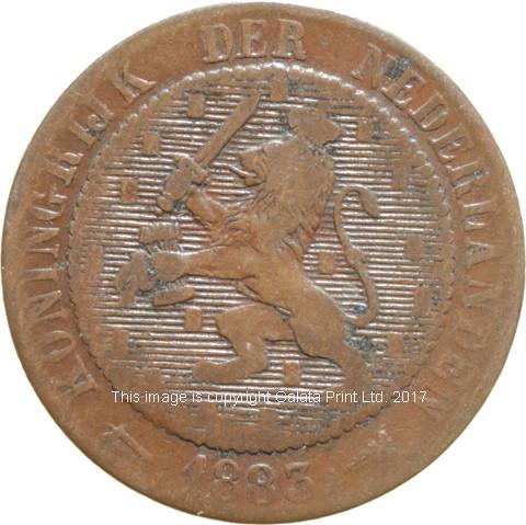 NEDERLANDS 2 1/2 cents, 1883