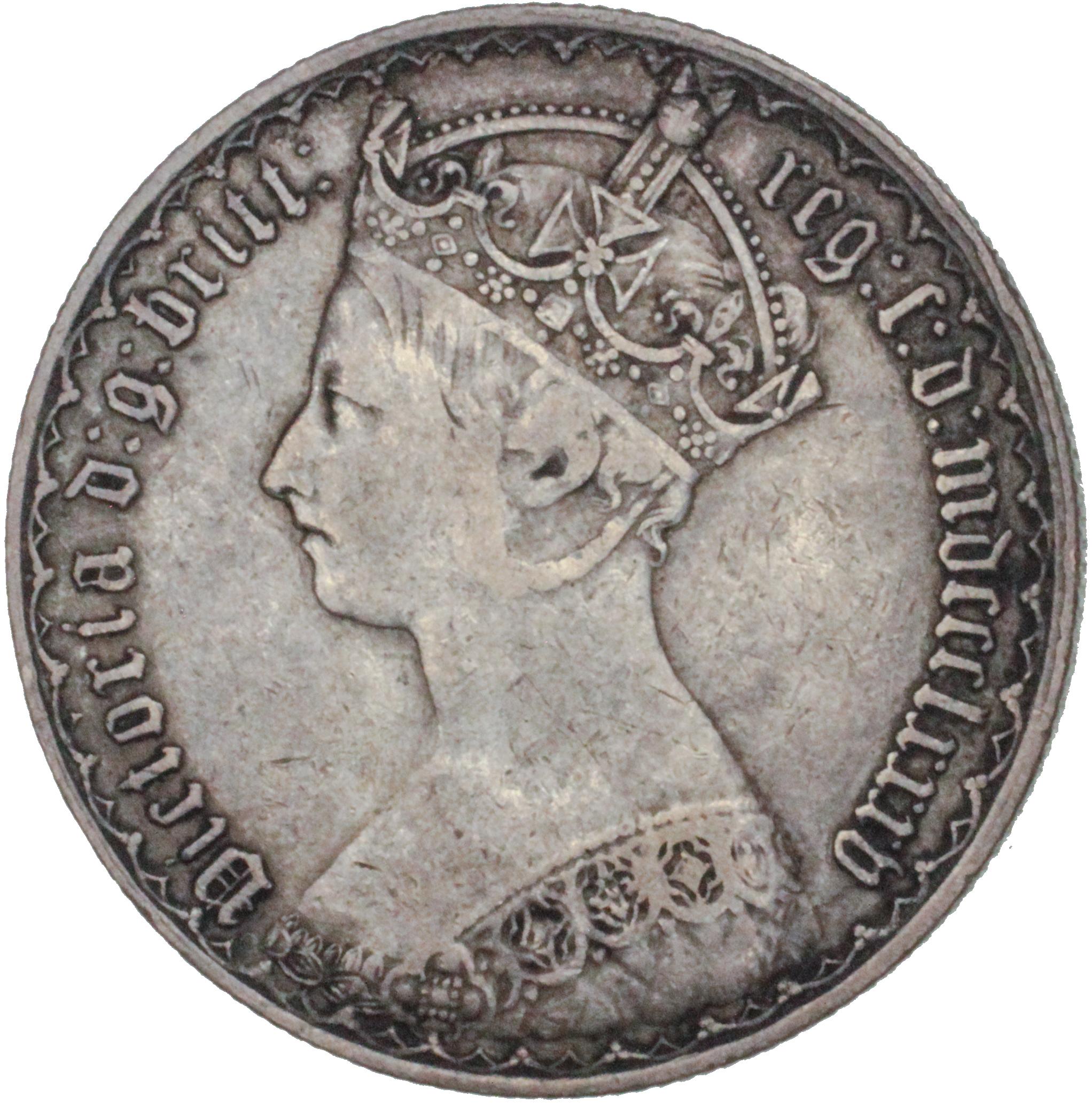 Victoria. Gothic florin, 1885.