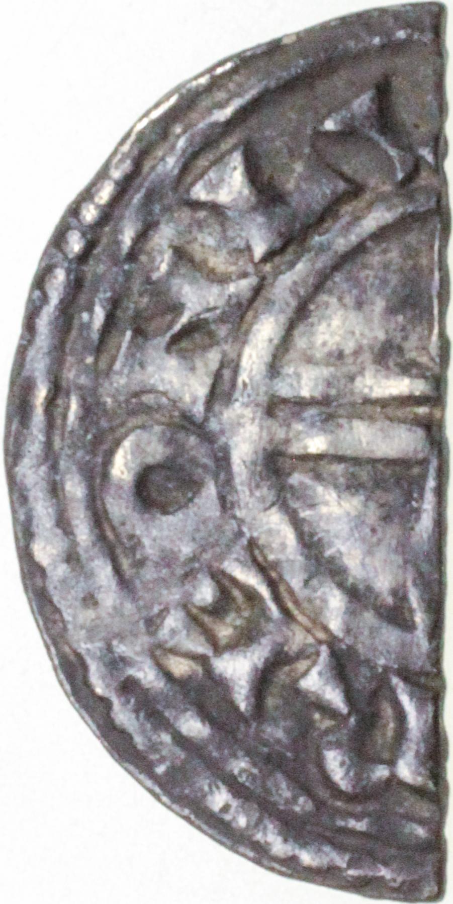Cnut (1016-35). Short cross type, cut halfpenny.