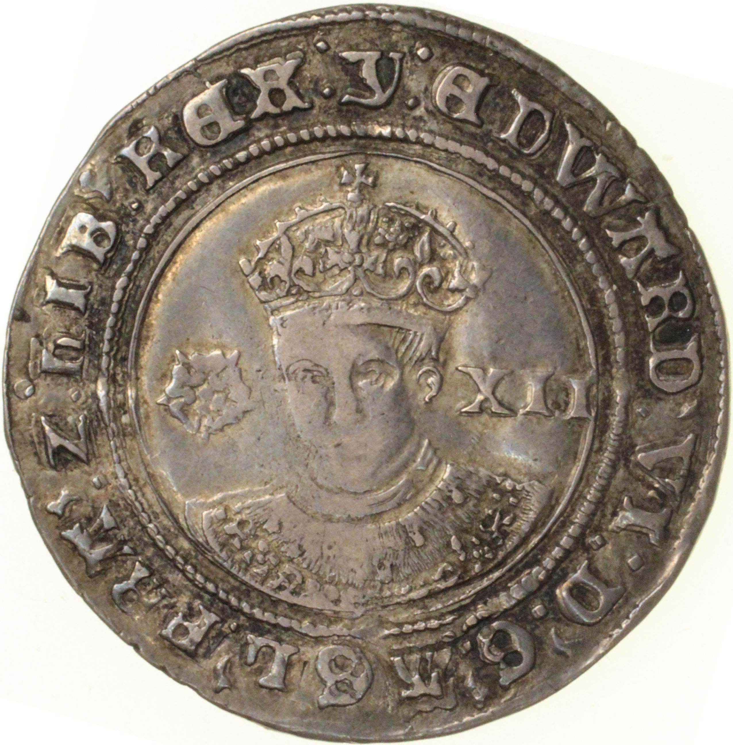 Edward VI, fine silver issue, shilling, i.m. y.