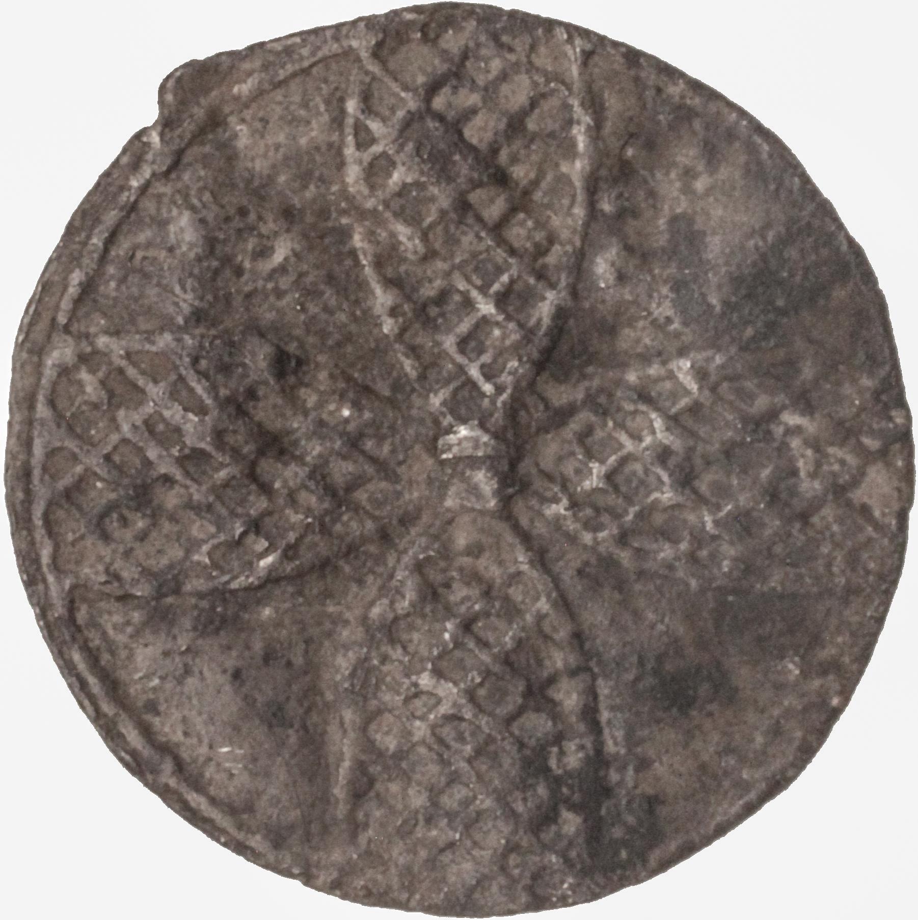 Lead token, main pictorial series, ca.1250-1307.