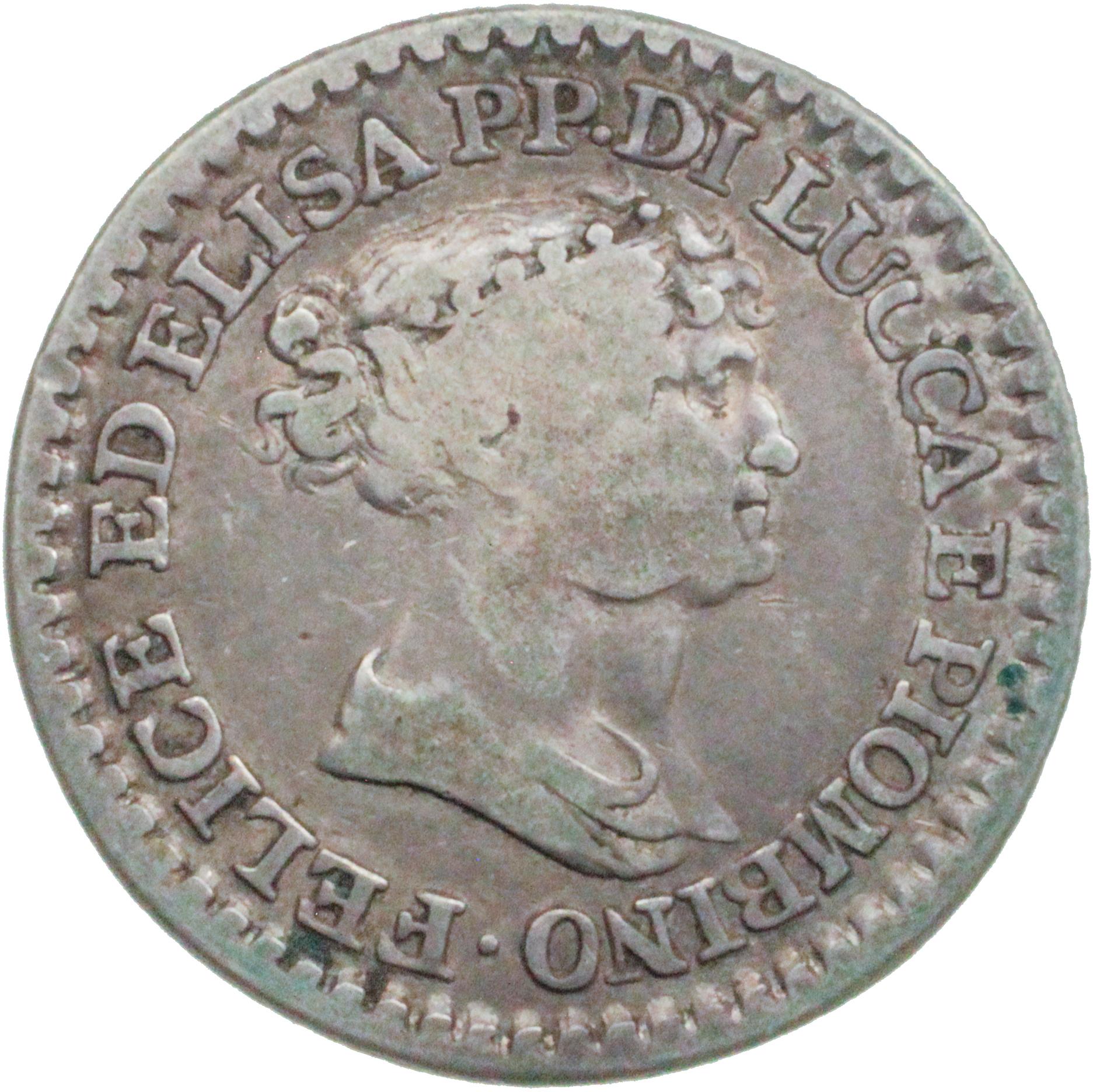 Italy, Lucca & Piombino, Felix and Elisa Bonaparte, 1 Franco 1808.