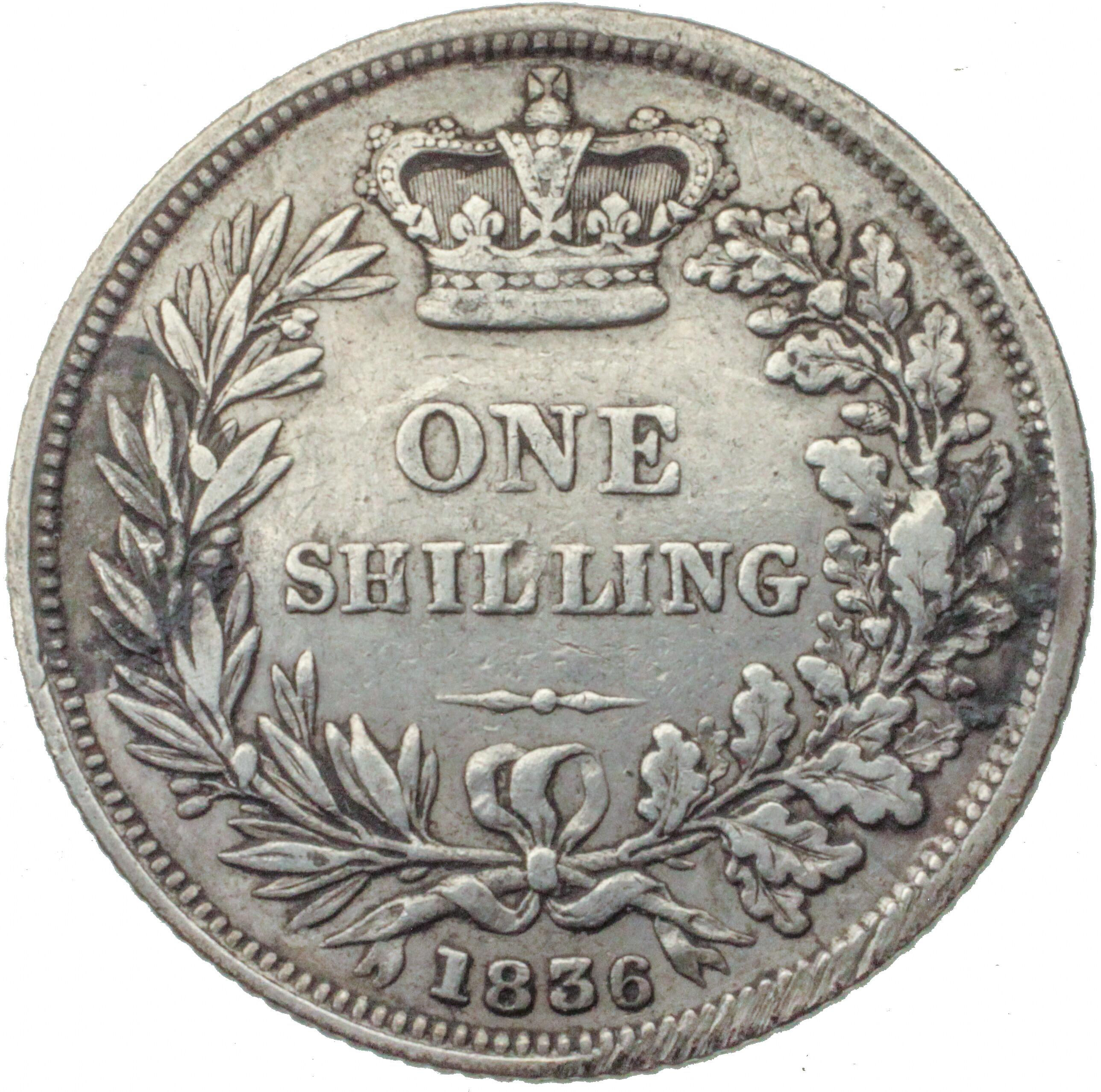 William IV, Shilling 1836.