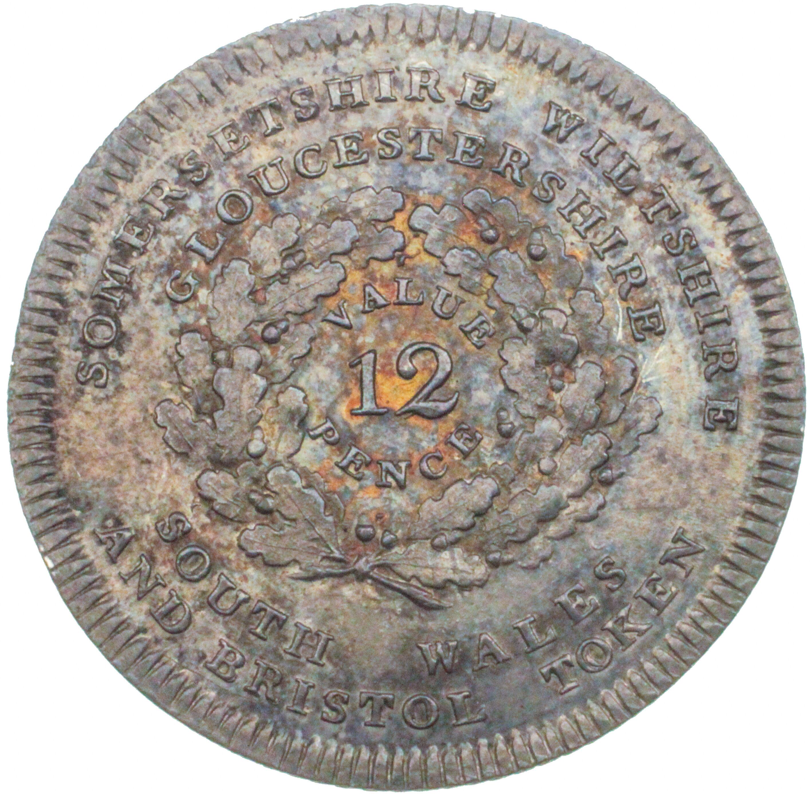 Somerset, Bristol. Silver shilling token 1811.