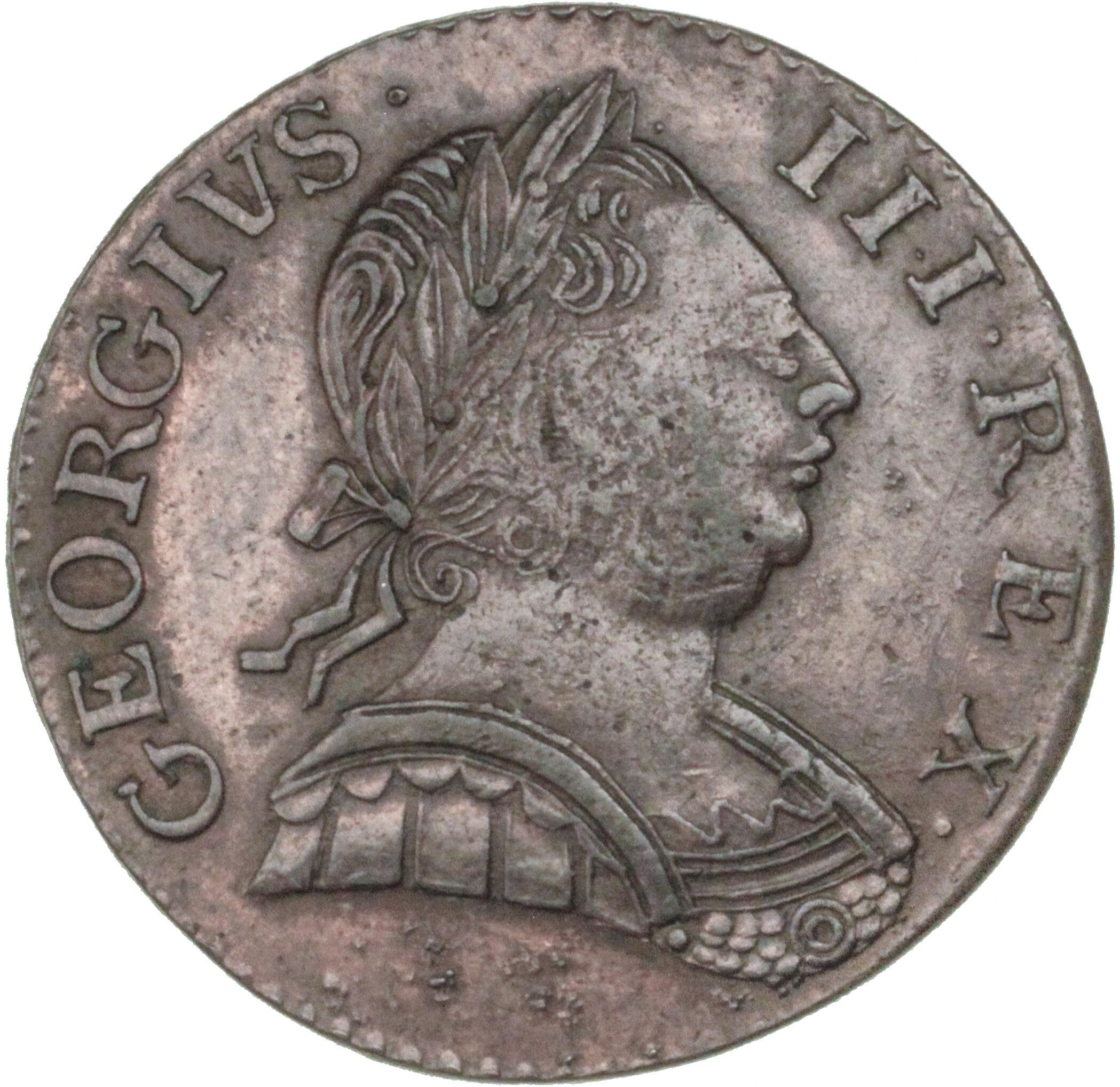 George III, halfpenny 1774