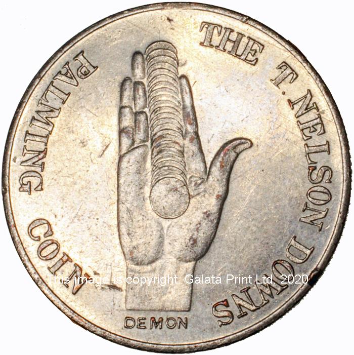 T NELSON DOWNS. PALMING COIN