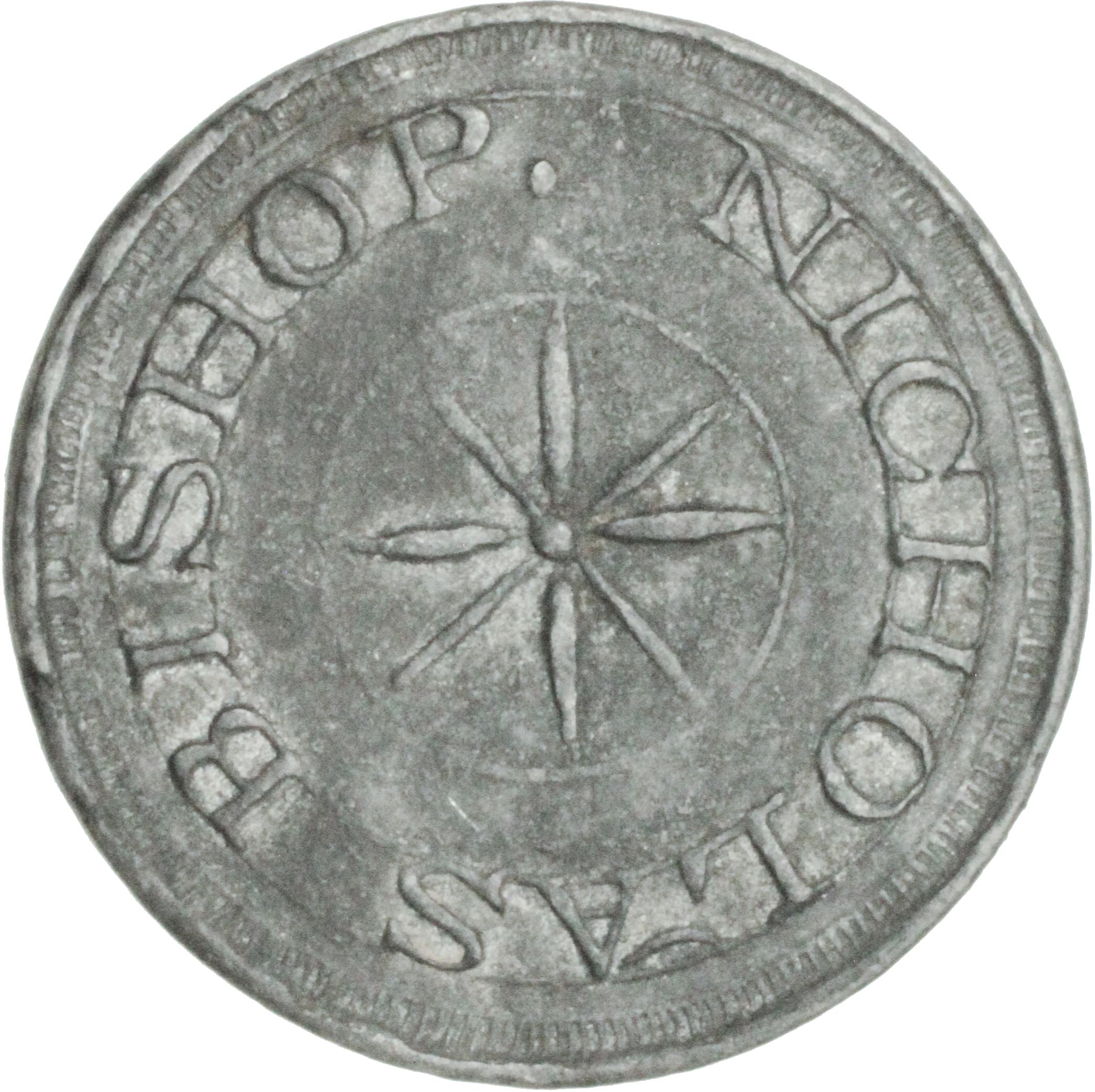 Hop Token. Nicholas Bishop. 30 Bushels Thorden Farm, Rolvenden,