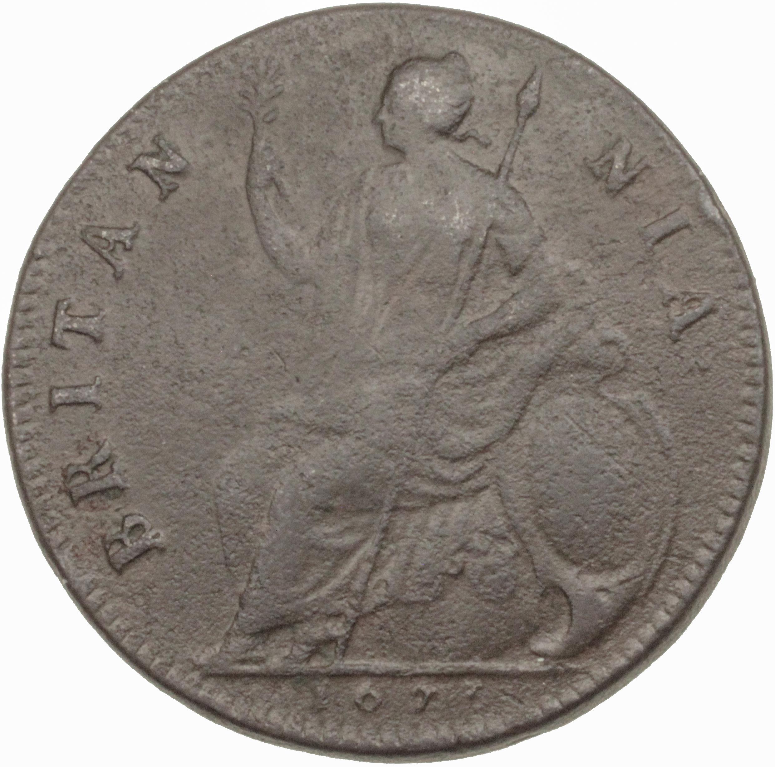 Charles II, Halfpenny 1673.