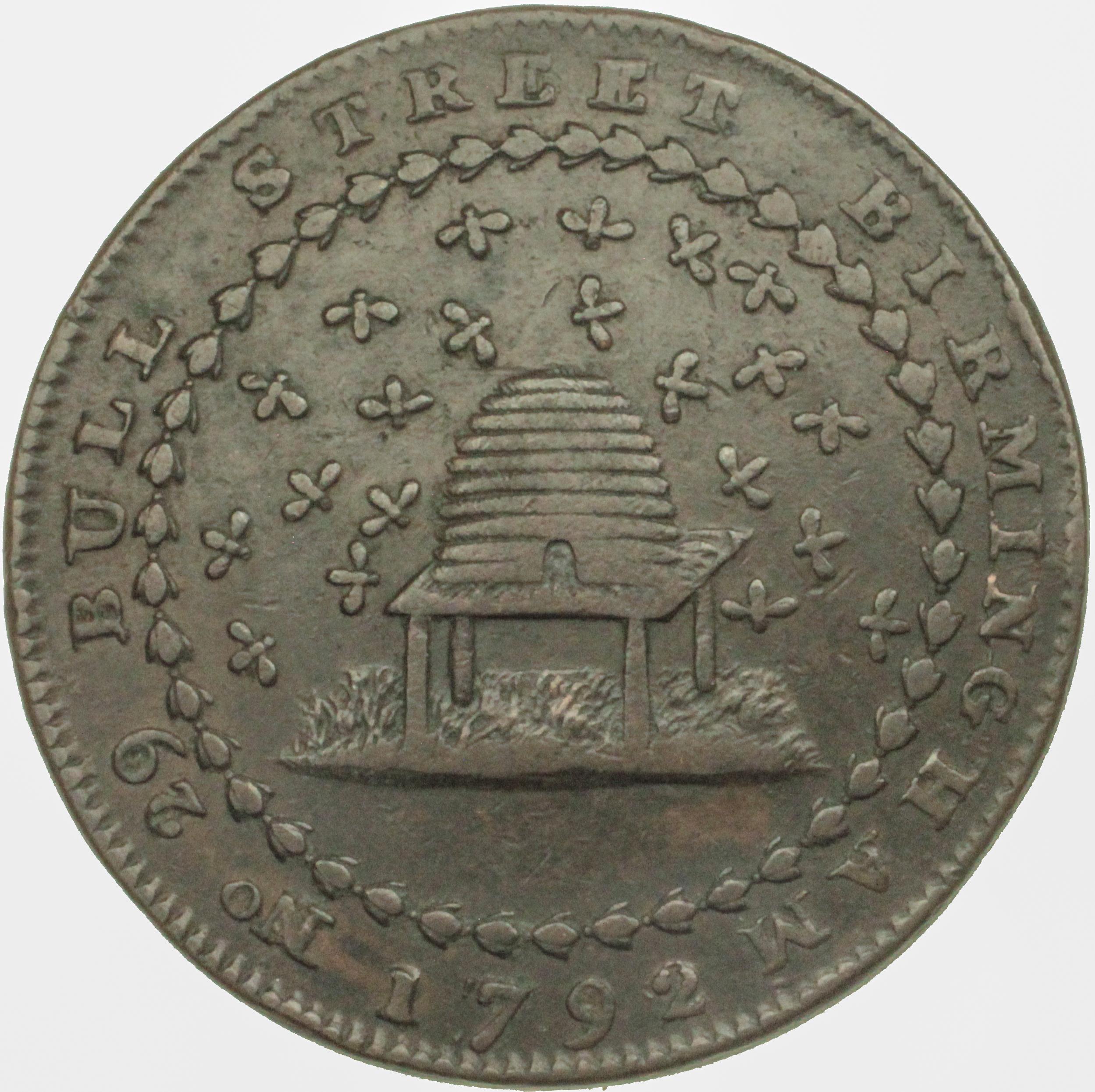Nottingham, Donald & Co. Halfpenny token, 1792