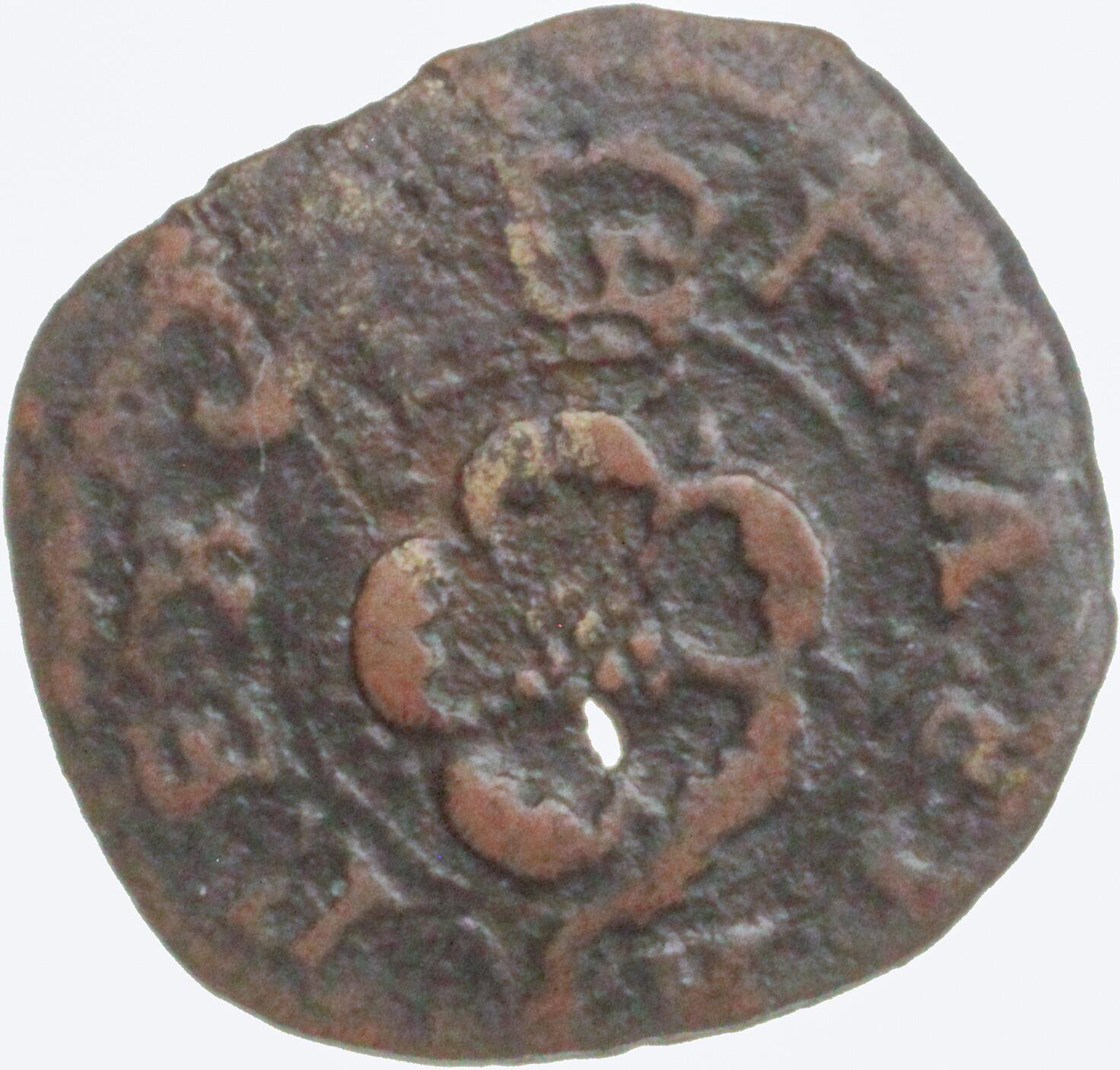 Charles I (1625-49) Rose farthing, type 4.