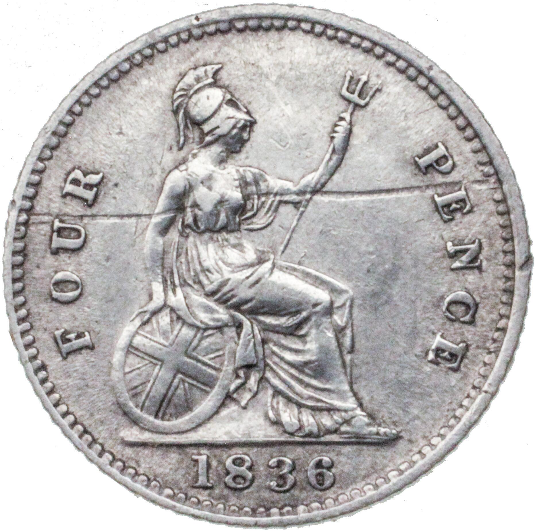 William, silver groat, 1836.