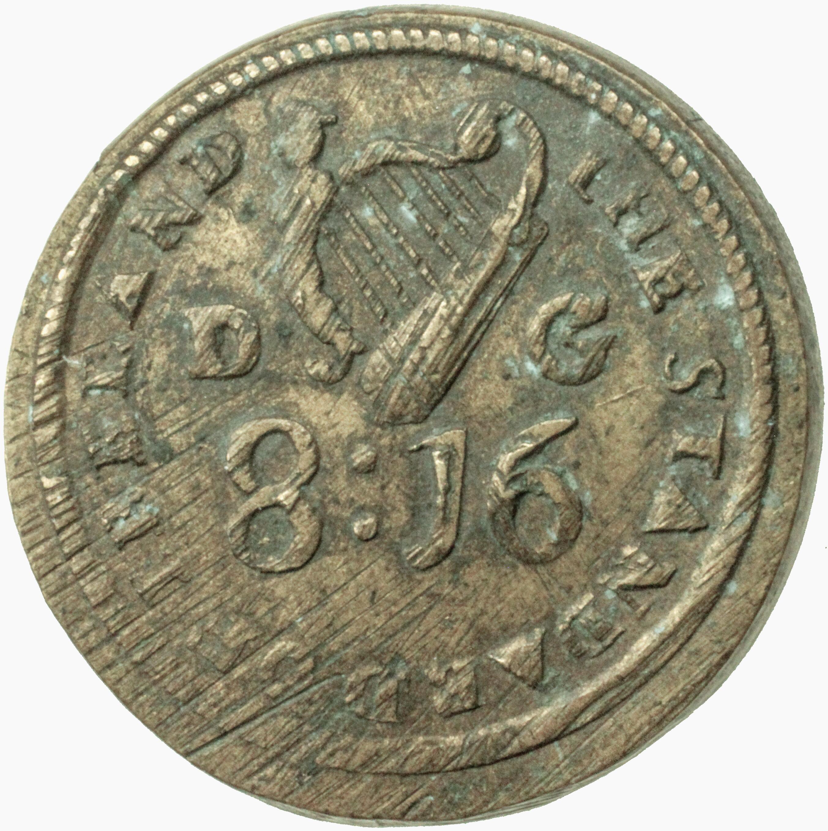 Ireland, George II. Coin-weight for a 2 pistoles of Spain, 1751.