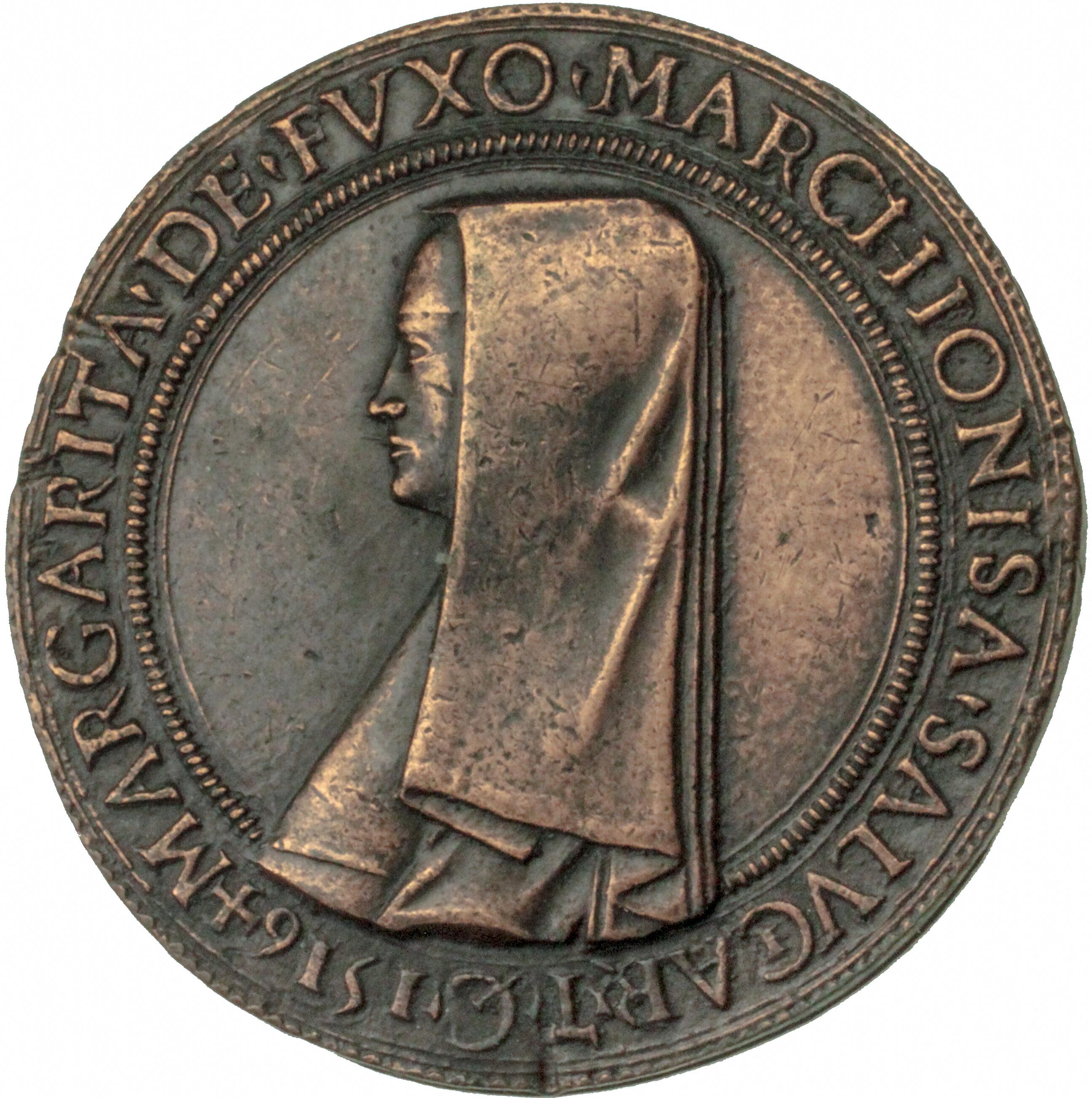 Italian States. Margravate of Saluzzo. Margarita di Foix, Electrotype ...