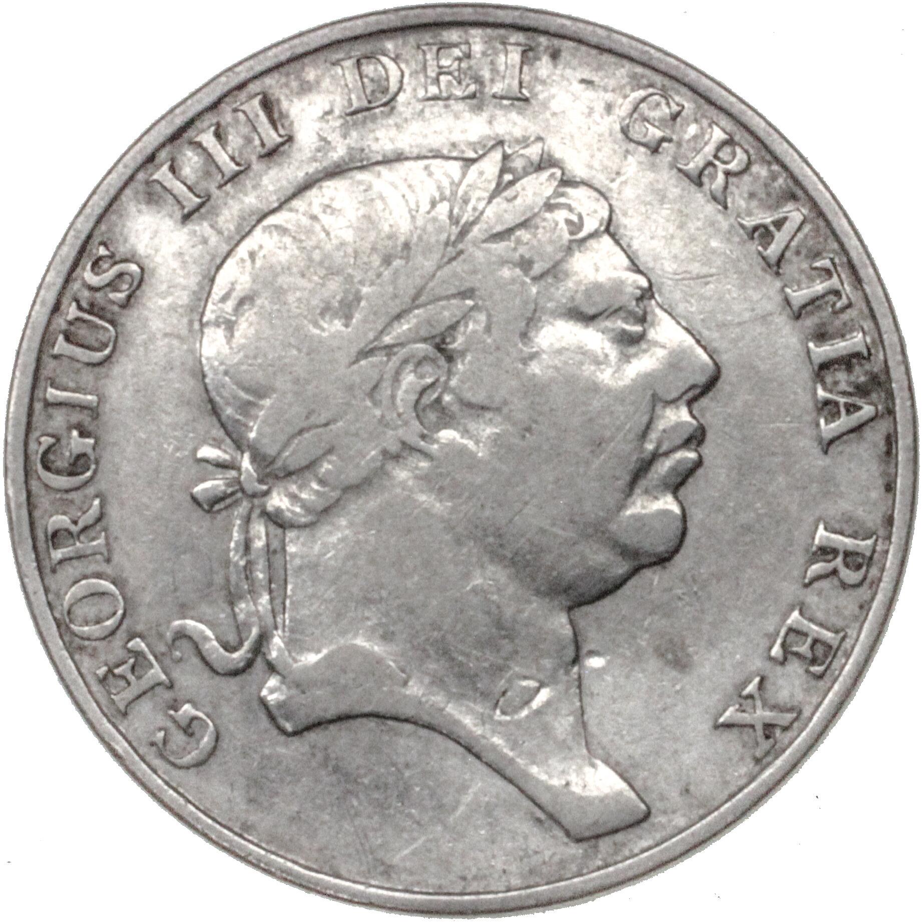 Ireland. George III, silver 10 pence bank token 1813.