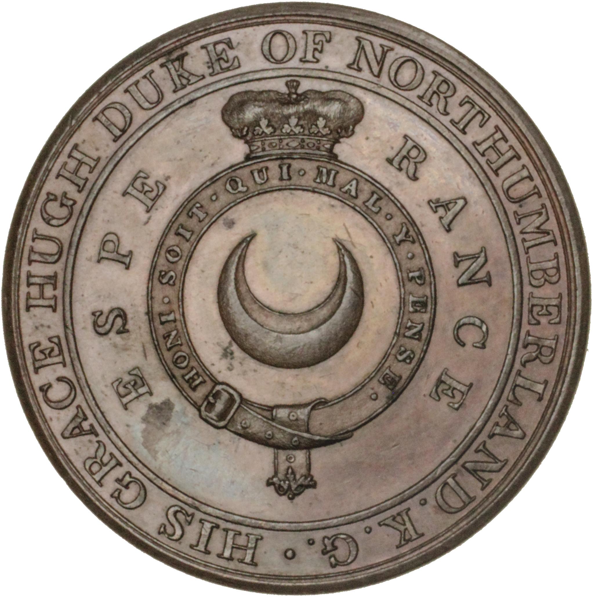 Boundary token. Hareshaw Common. 1836