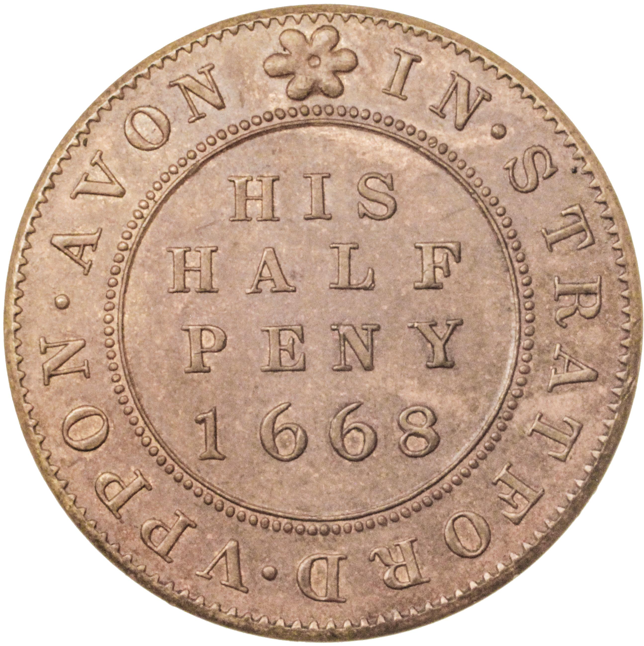 Replica of Stratford token. Joseph Phillipps, the Falcon.