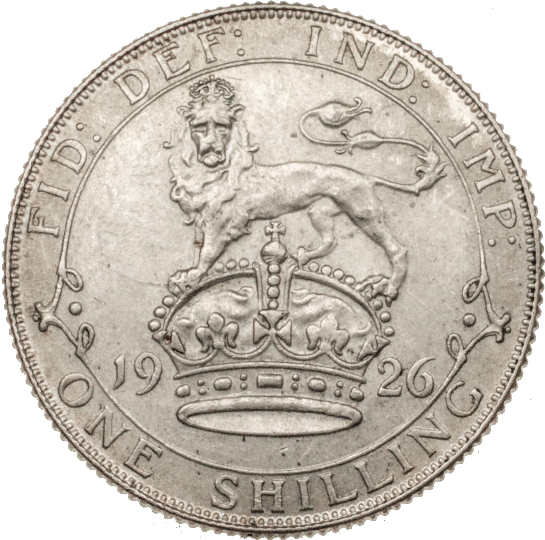 George V. Shilling, 1926. Second coinage