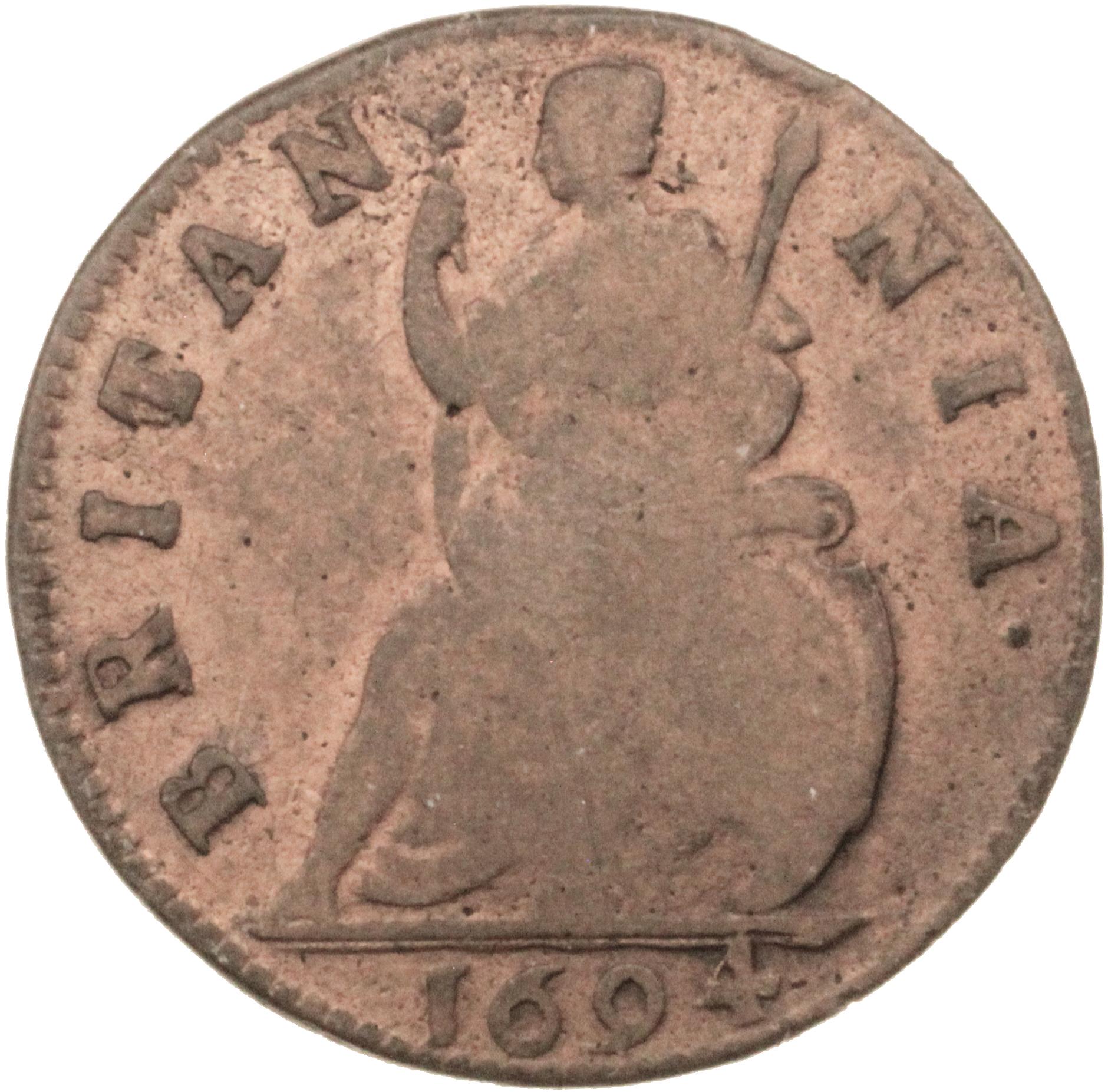 William & Mary, farthing, 1694