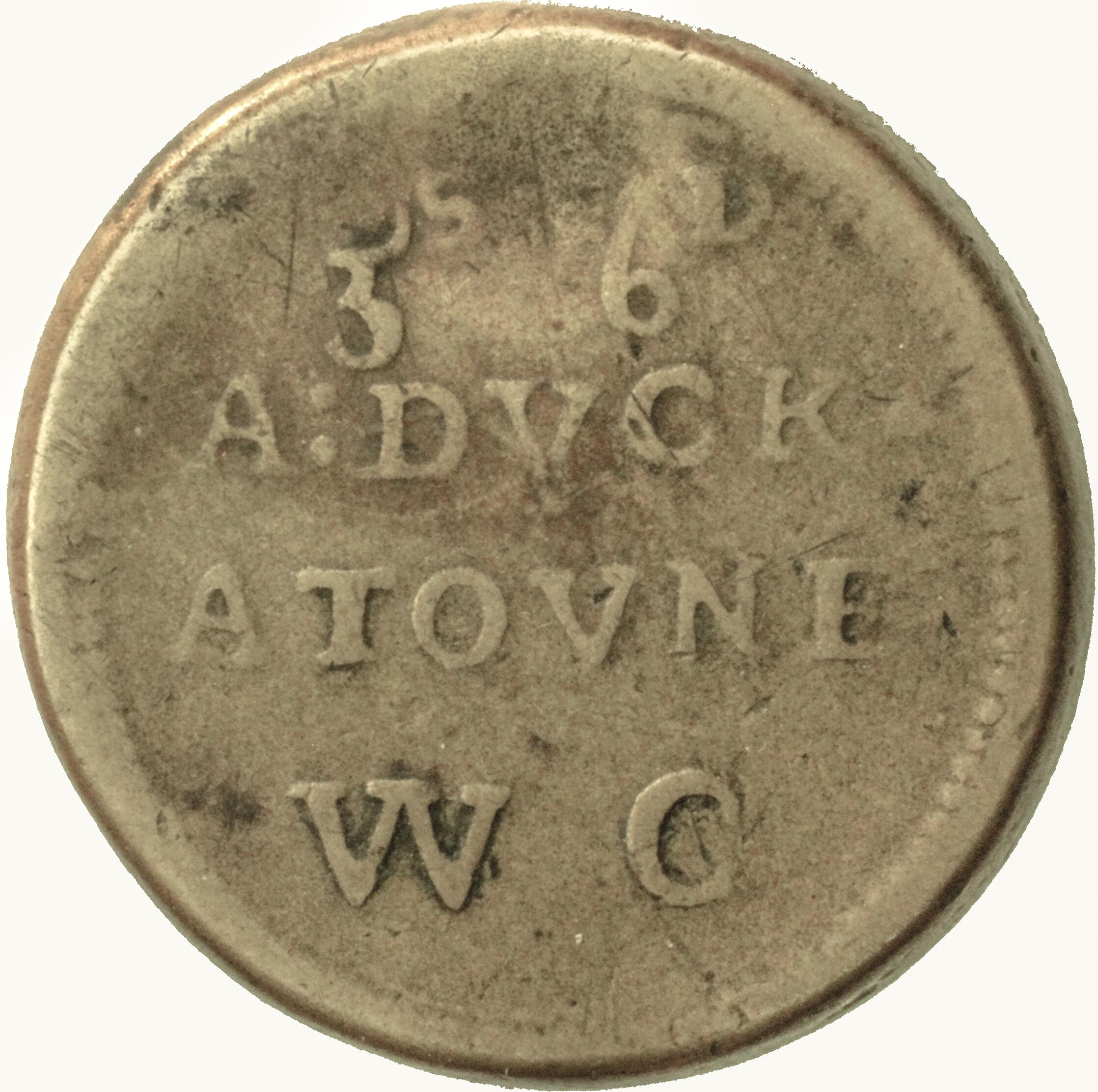 Coin-weight, Charles I, 1625-49. Ducatoon of the Spanish Netherlands. W C