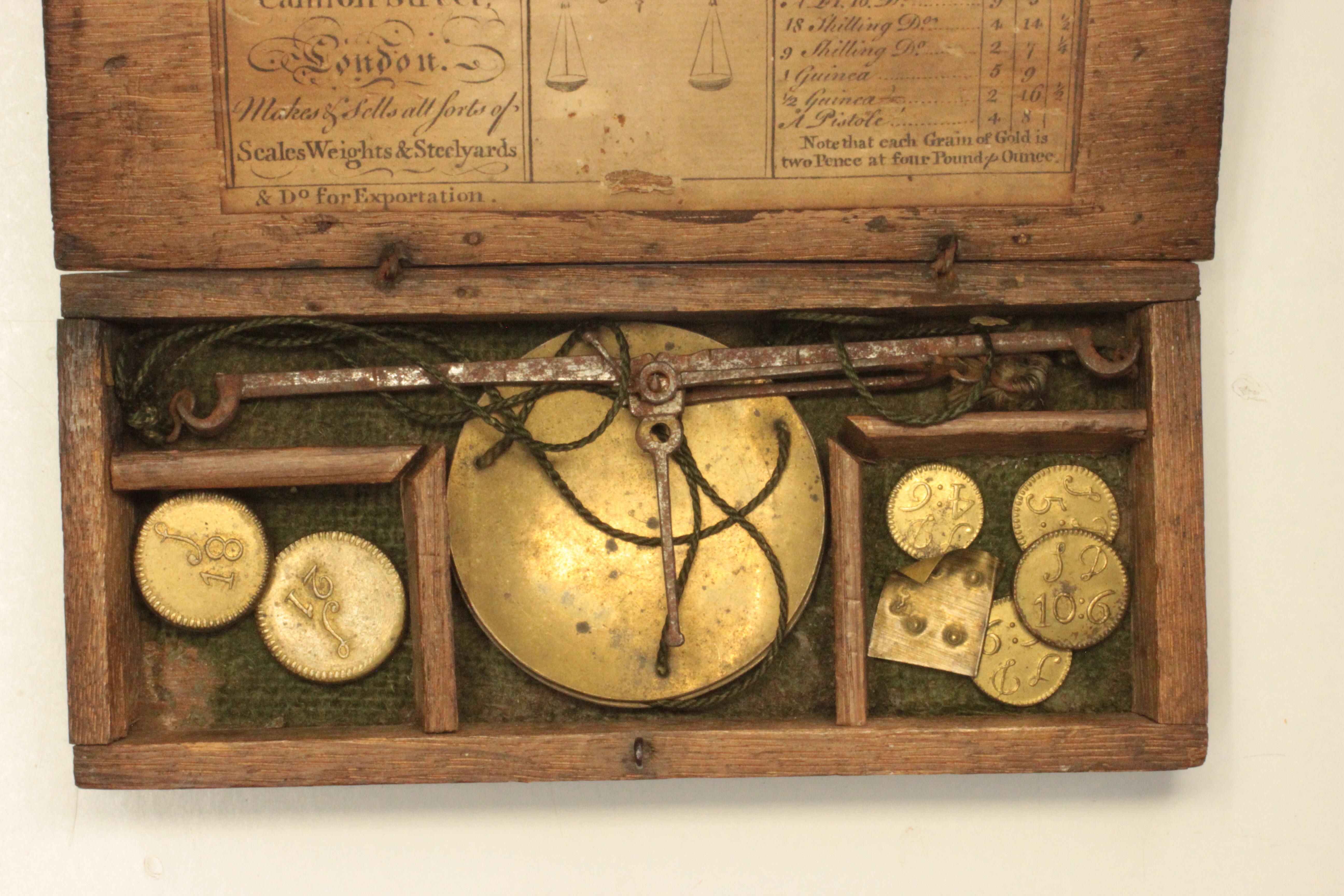 Coin scales and coin-weights. Thos. Harrison, Cannon Street, London.