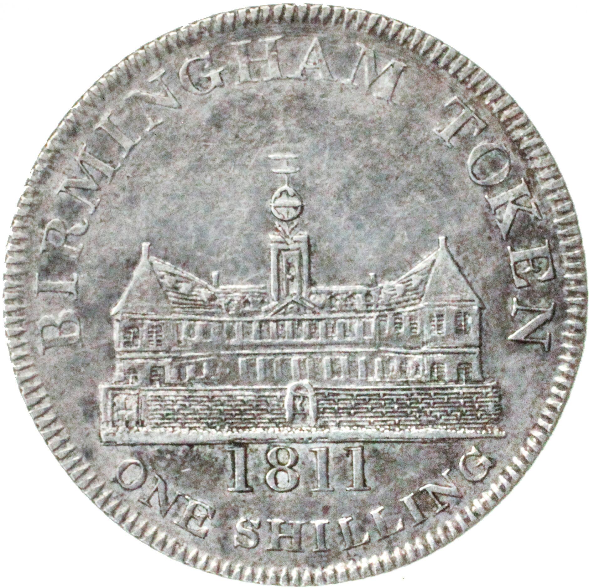 Birmingham Workhouse. Shilling token, 1811.