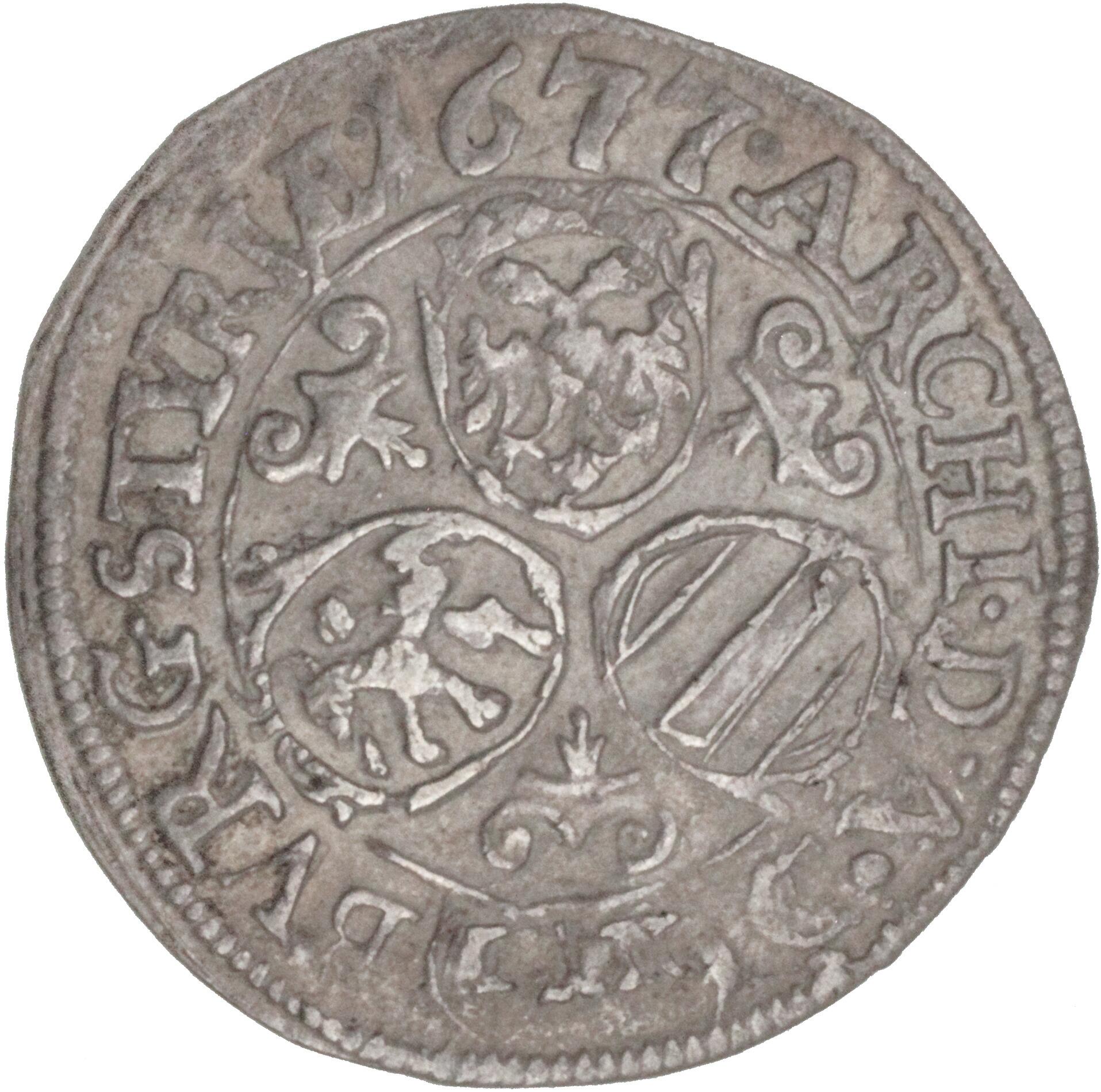 Austria, Leopold I, 3 kreuzer, 1677, Graz mint.