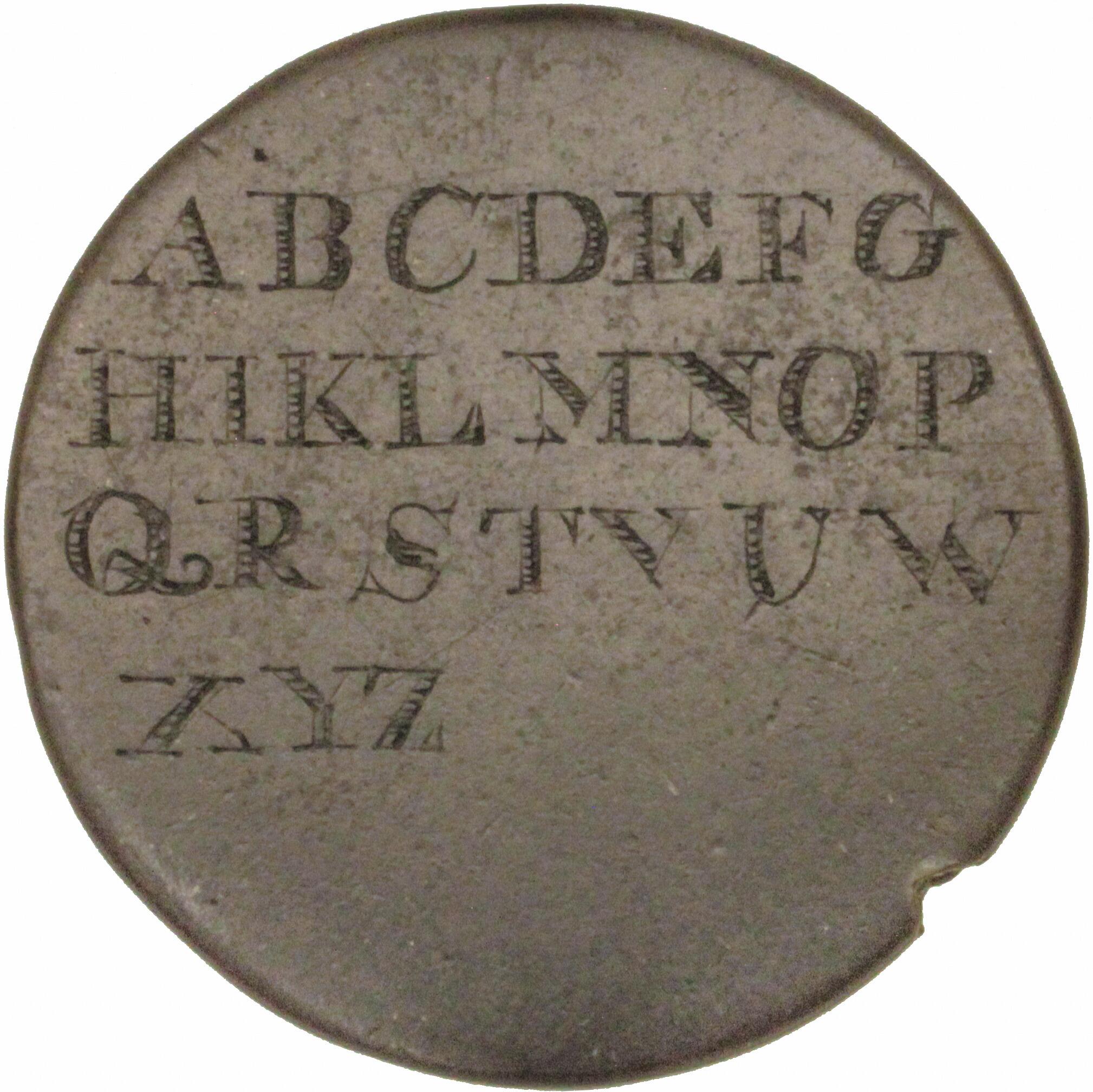 Engraved coin. Love Token