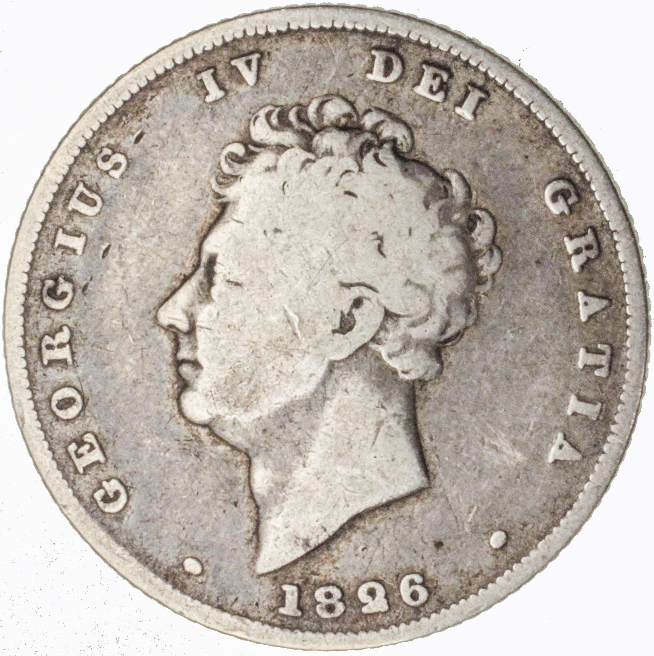 George IV, Silver shilling, 1826