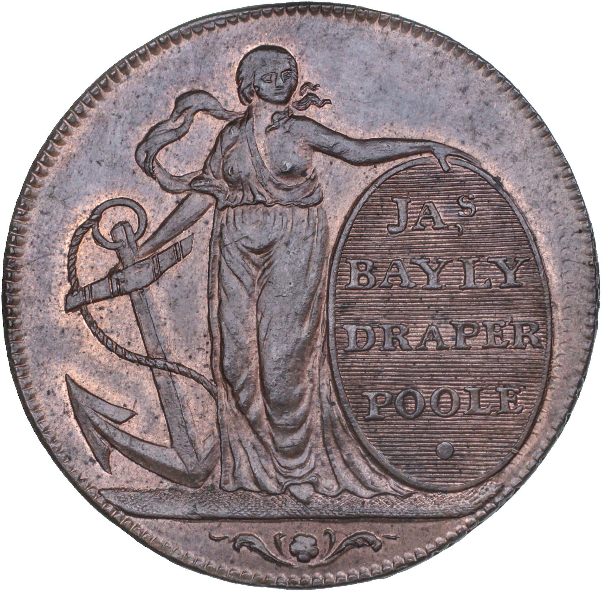 Dorset, Poole, Halfpenny token 1795.