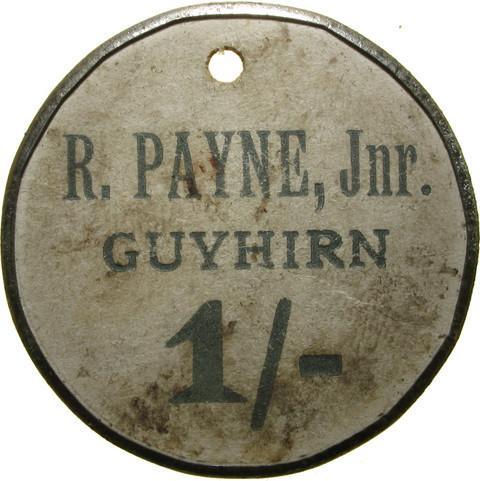 R Payne Jnr., Guyhirne. 1/-