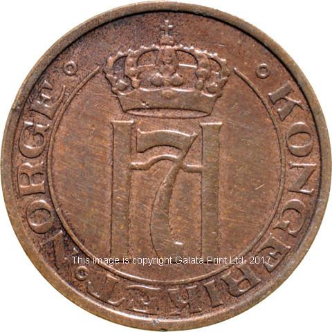 NORWAY NORGE - Haakon VII (1908-1952) 2 ore 1928