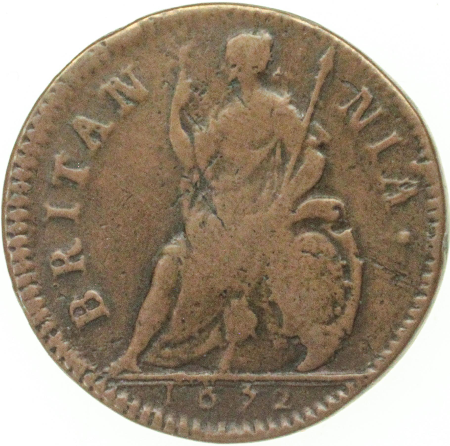 Charles II. Farthing, 1672.