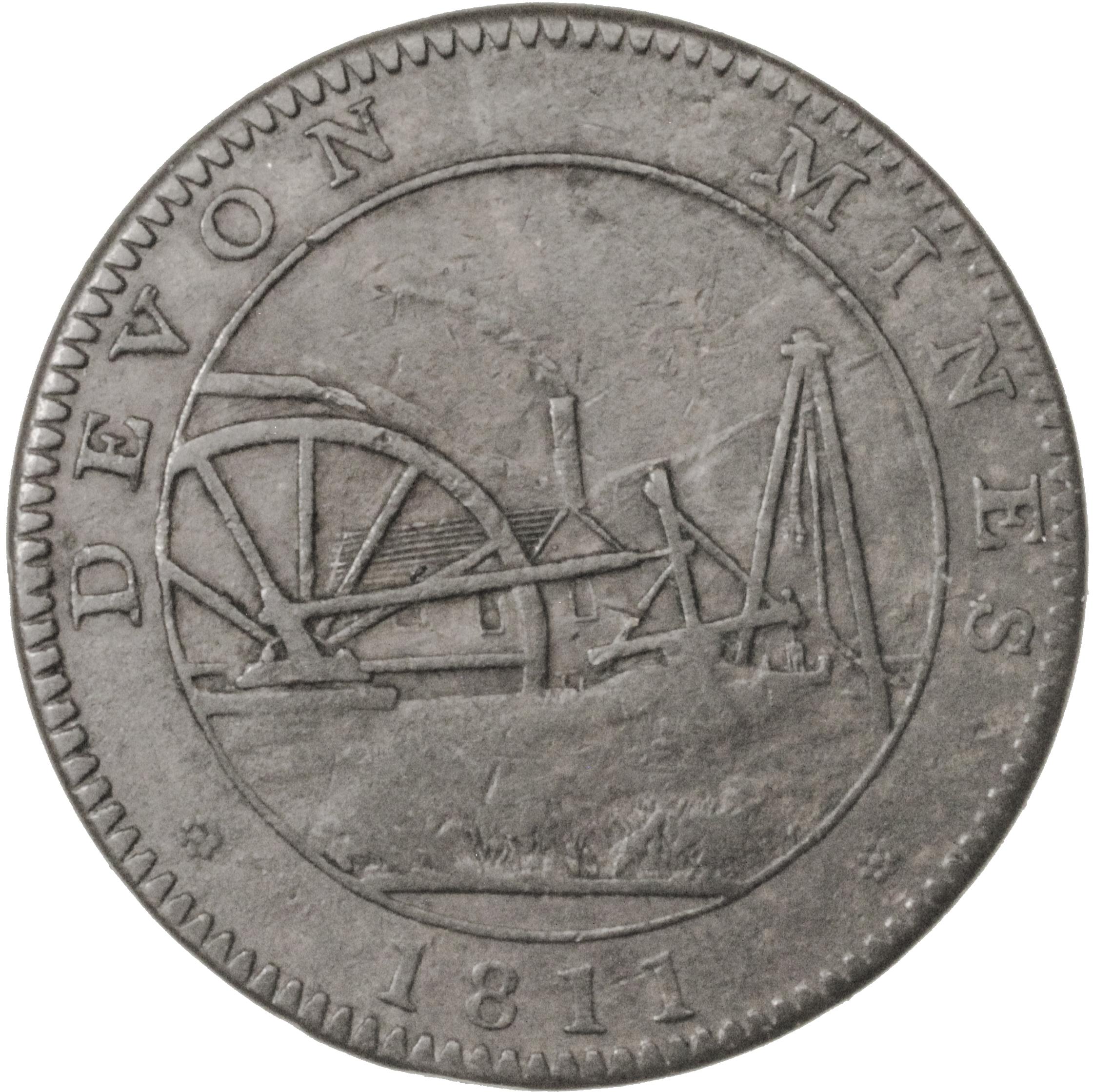 TAVISTOCK, DEVON. DEVON MINES. PENNY 1811. W 1137.