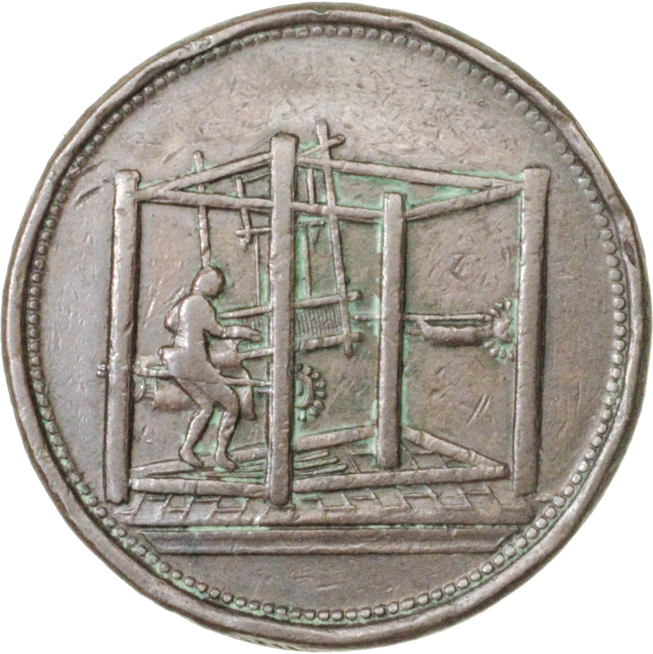 BARNSLEY, YORKSHIRE. JACKSON & LISTER. Penny token. W 11