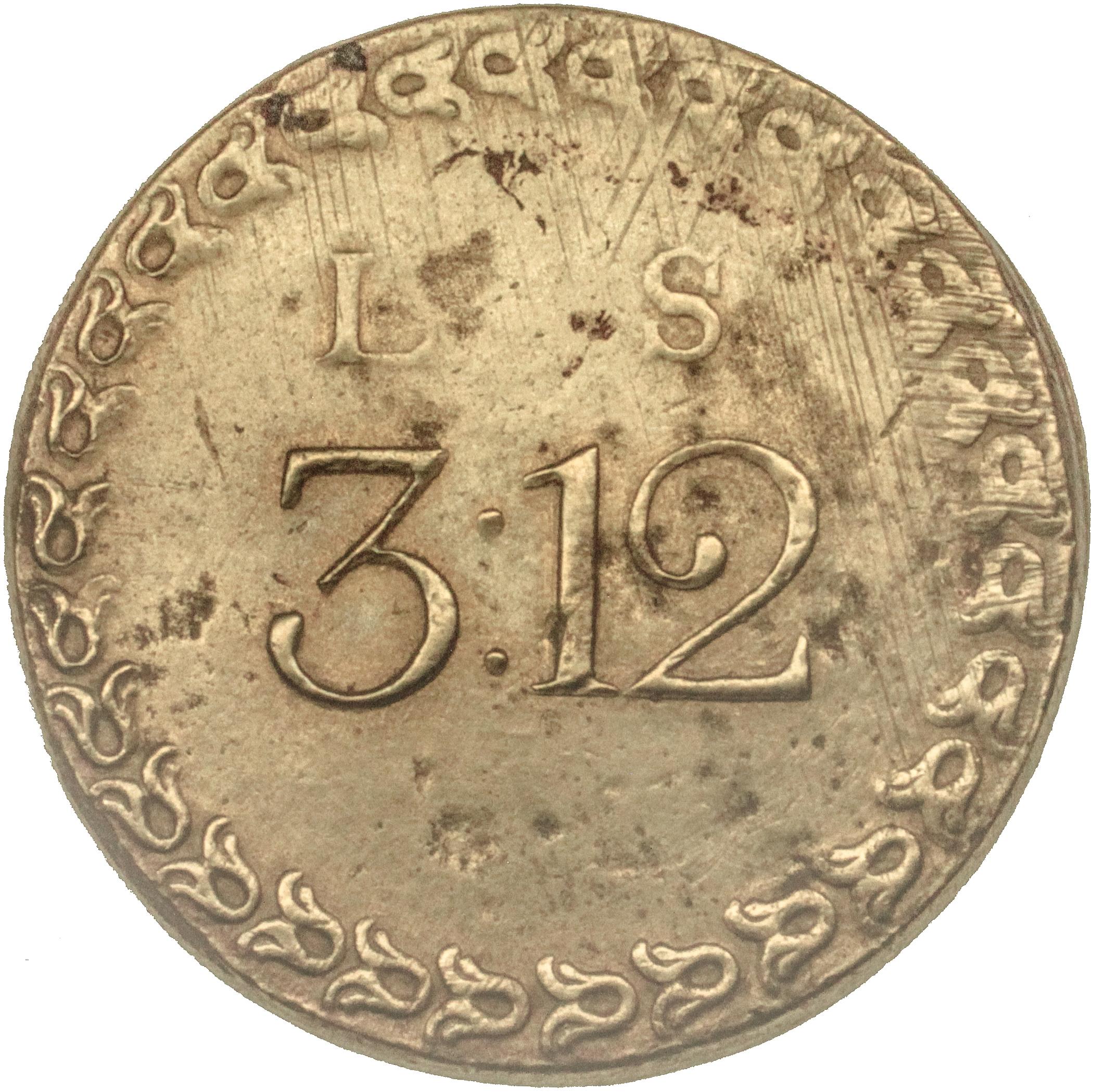 Cowcher & Co. London. Weight for a Portuguese double Joe, £3 : 12s