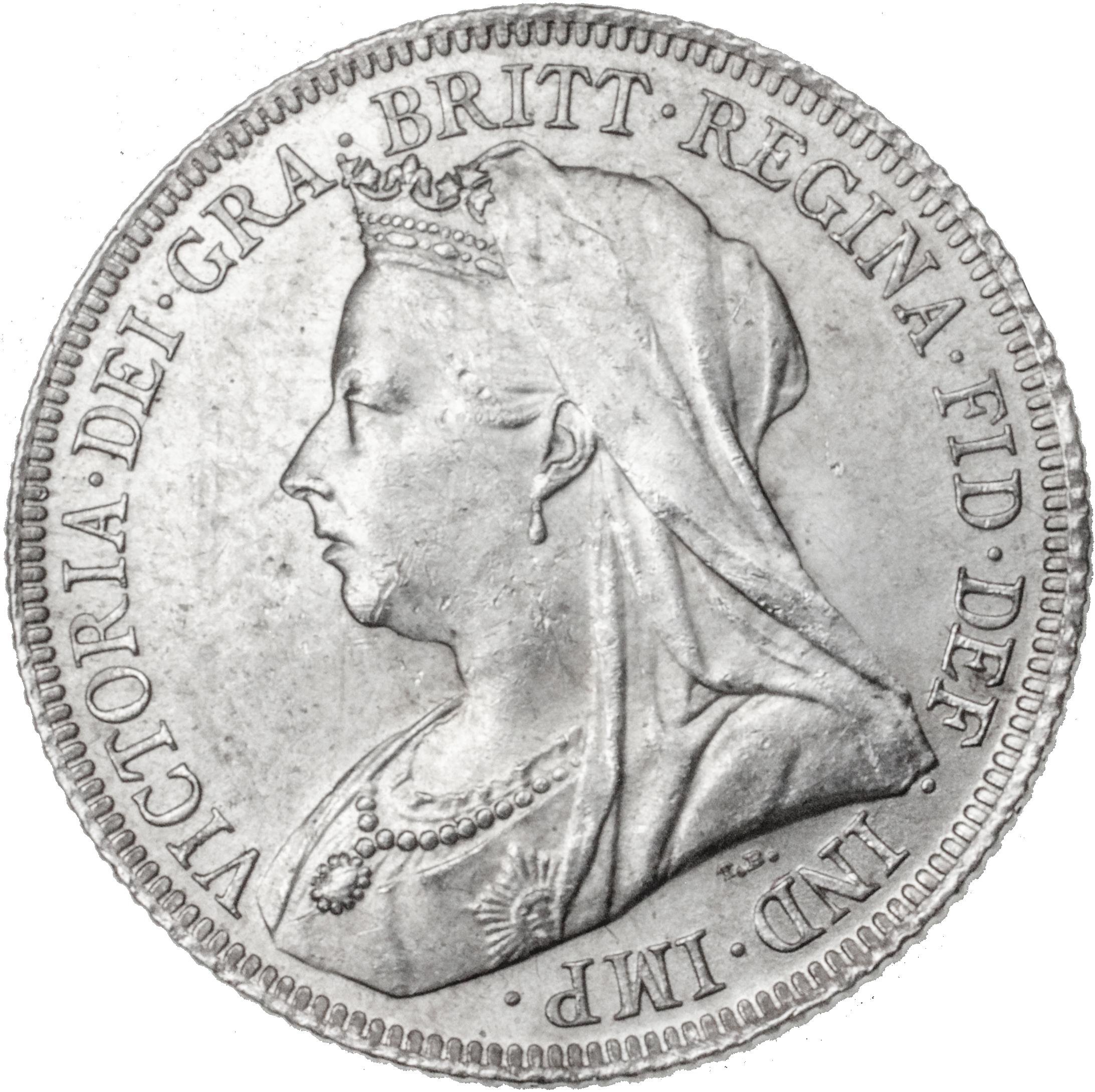 Victoria. Shilling, Old head, 1898.