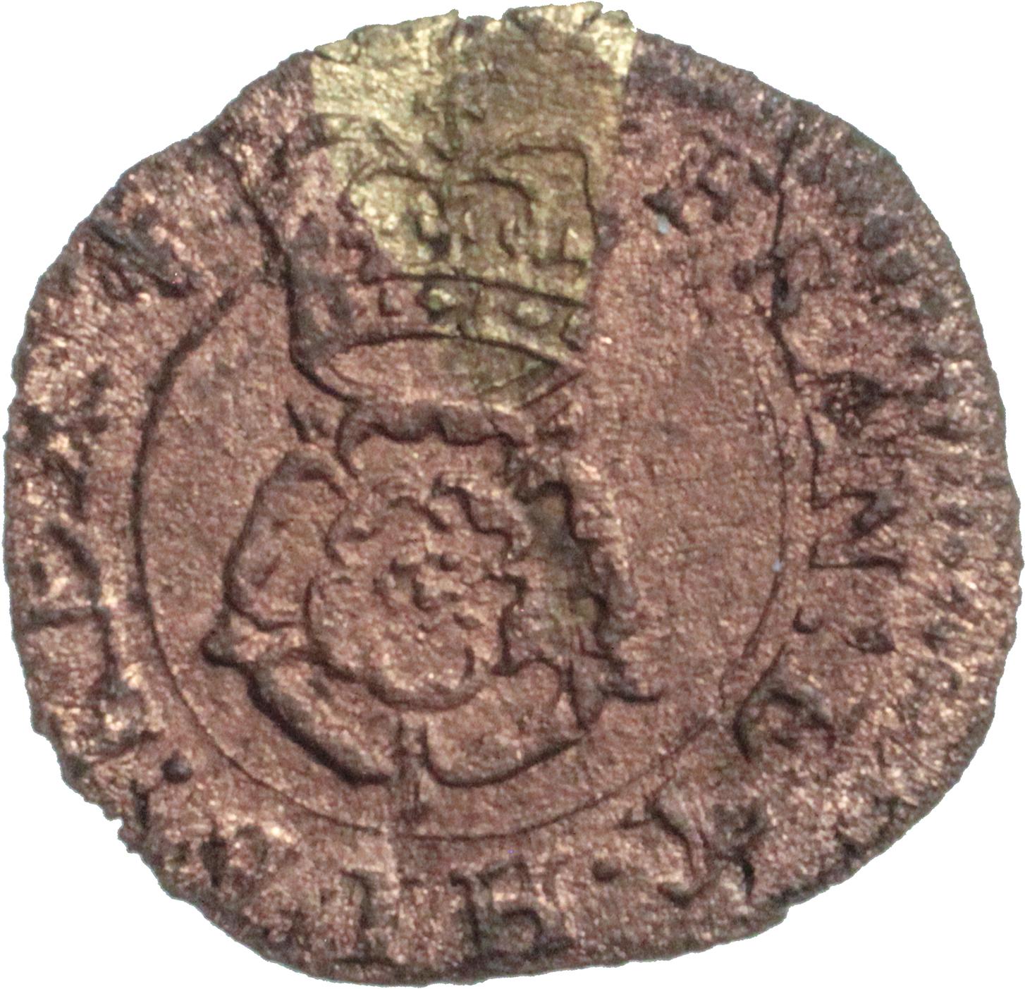 Charles I, 1625-49. Rose Farthing, BMC 1c