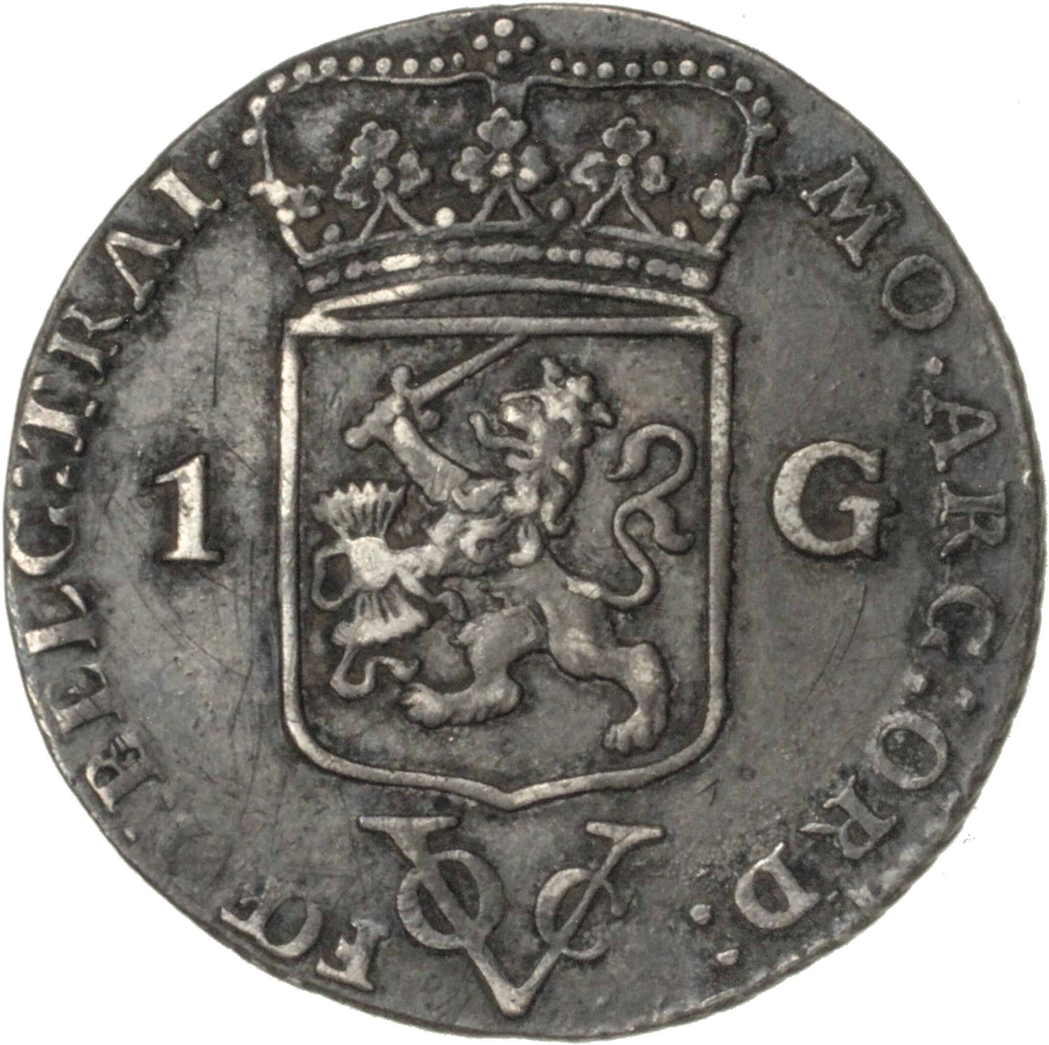 Netherlands Indies, VOC, Utrecht. 1 guilder 1786.