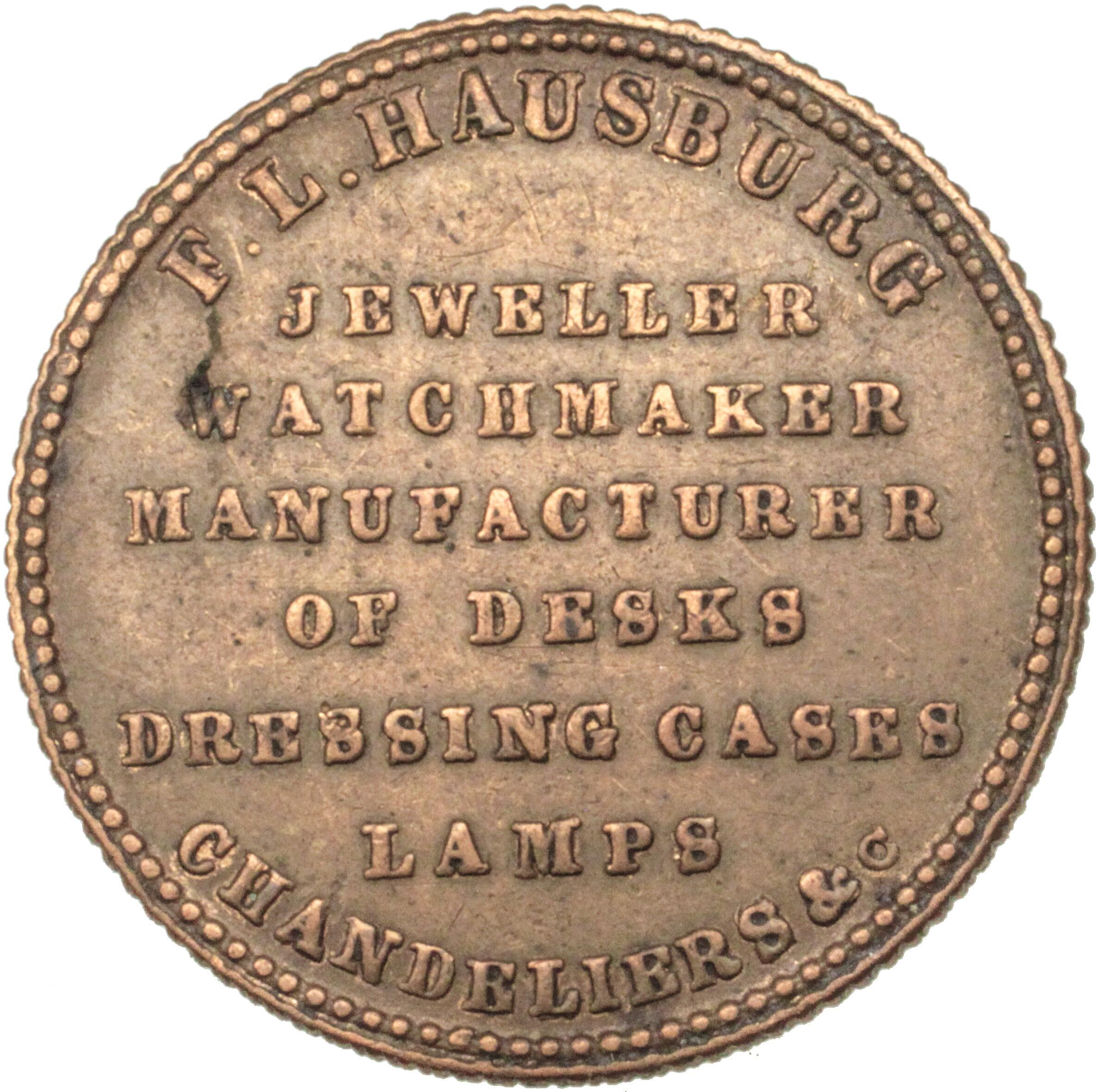 Liverpool. F. L. Hausburg. Farthing token.
