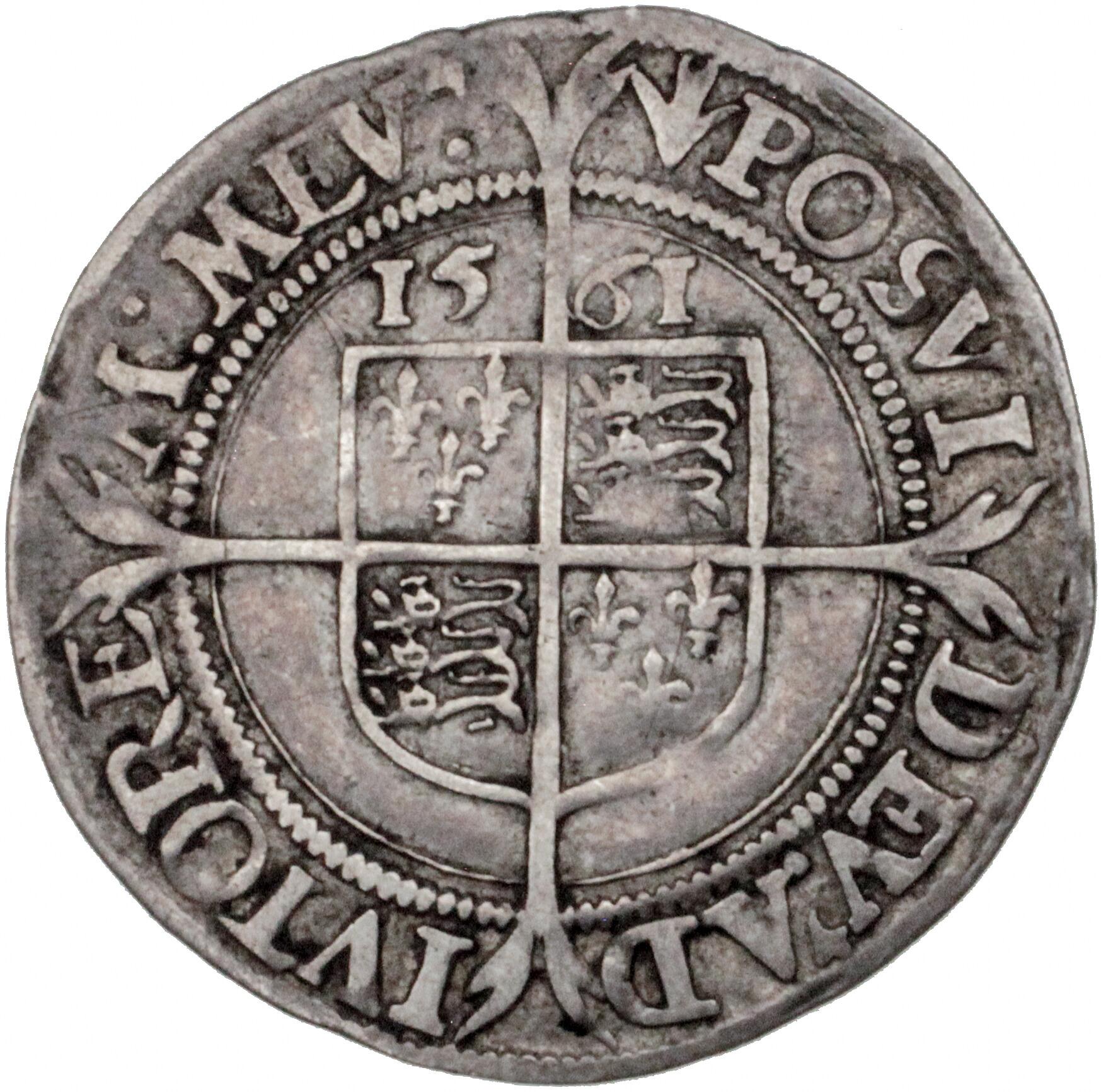 Elizabeth I, 1558-1603. Third issue, Silver sixpence 1561.