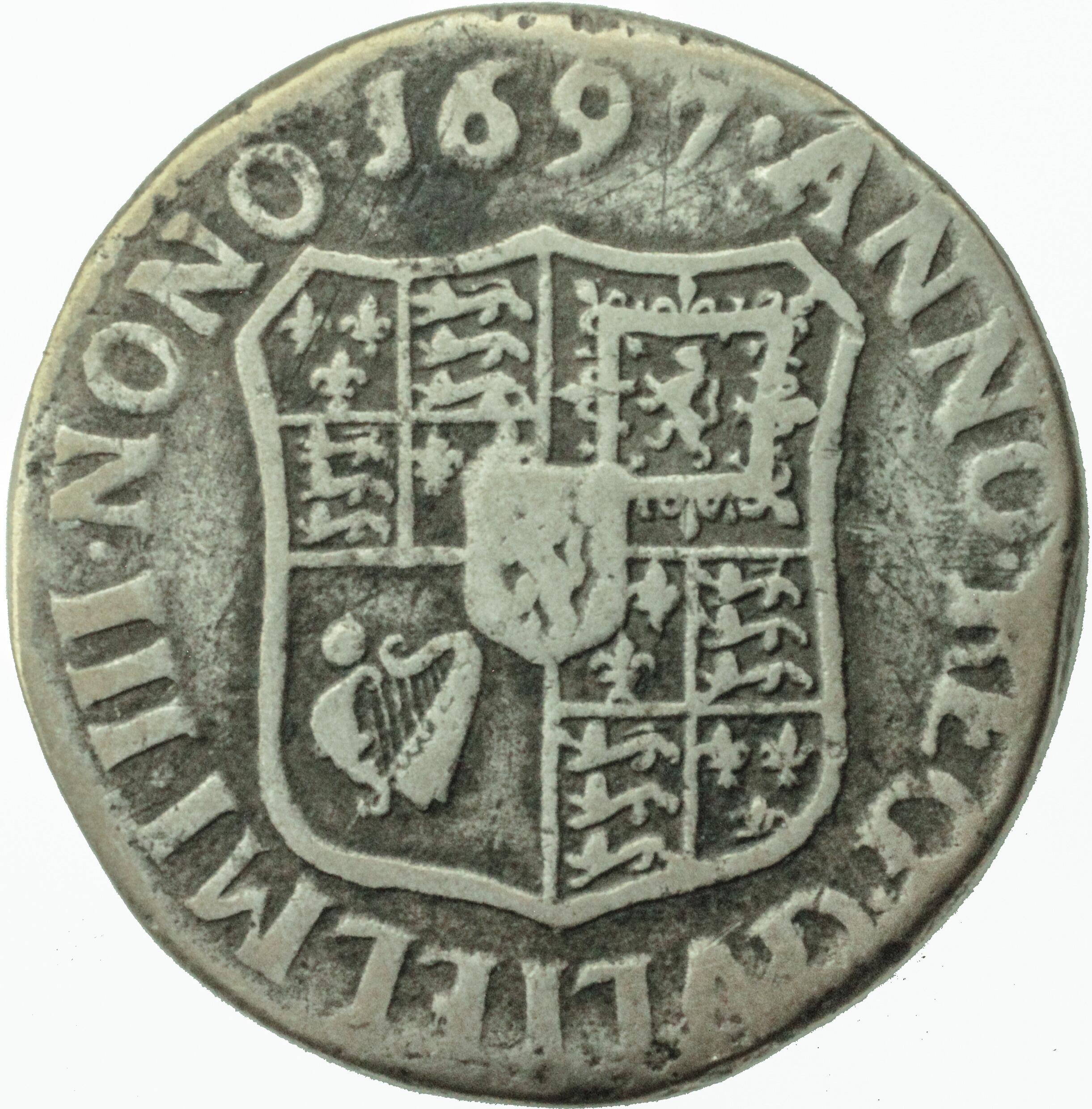 Ireland, William III. Coin-weight for a half ducatoon of the Low ...