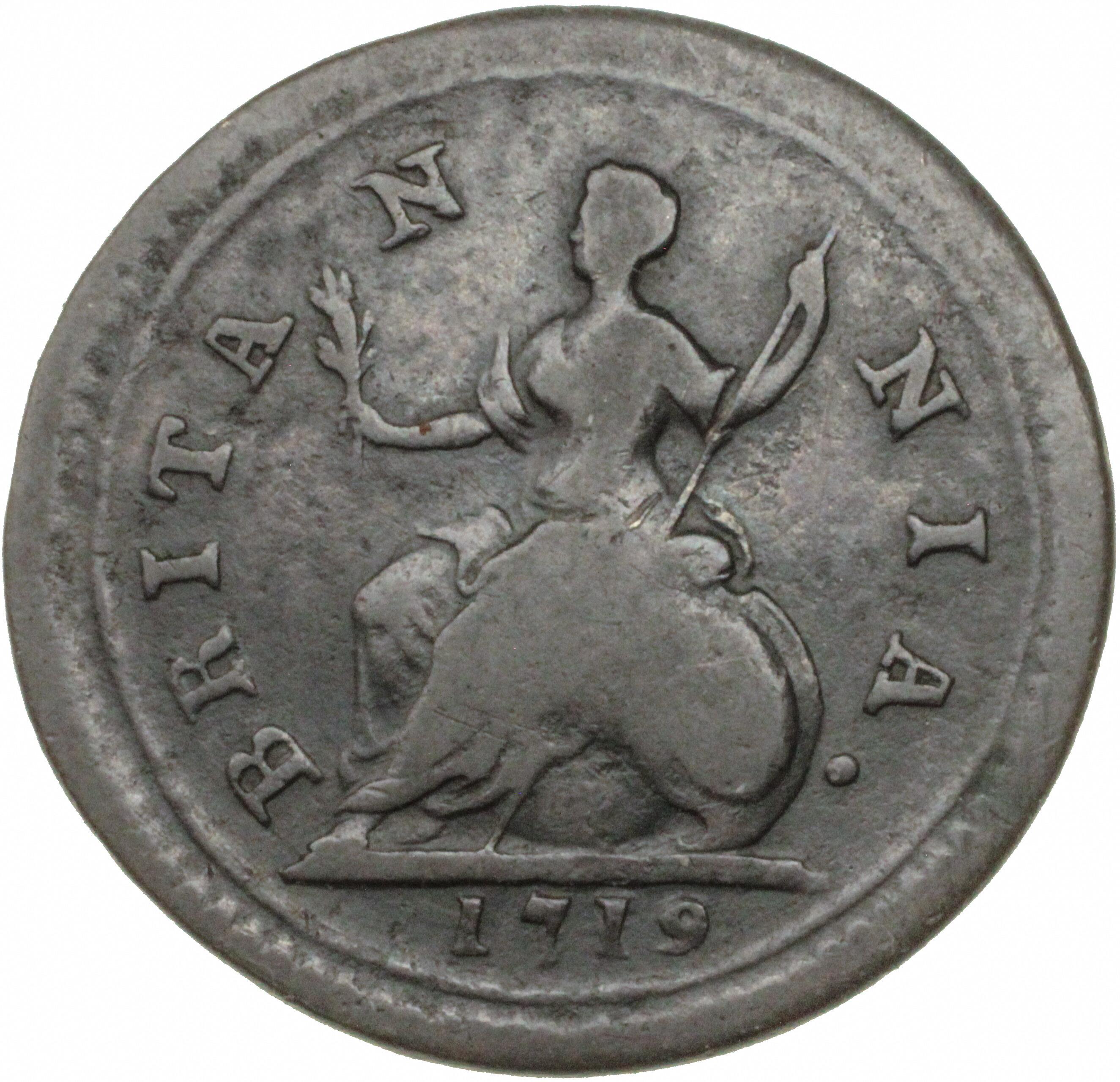 George I, farthing 1719
