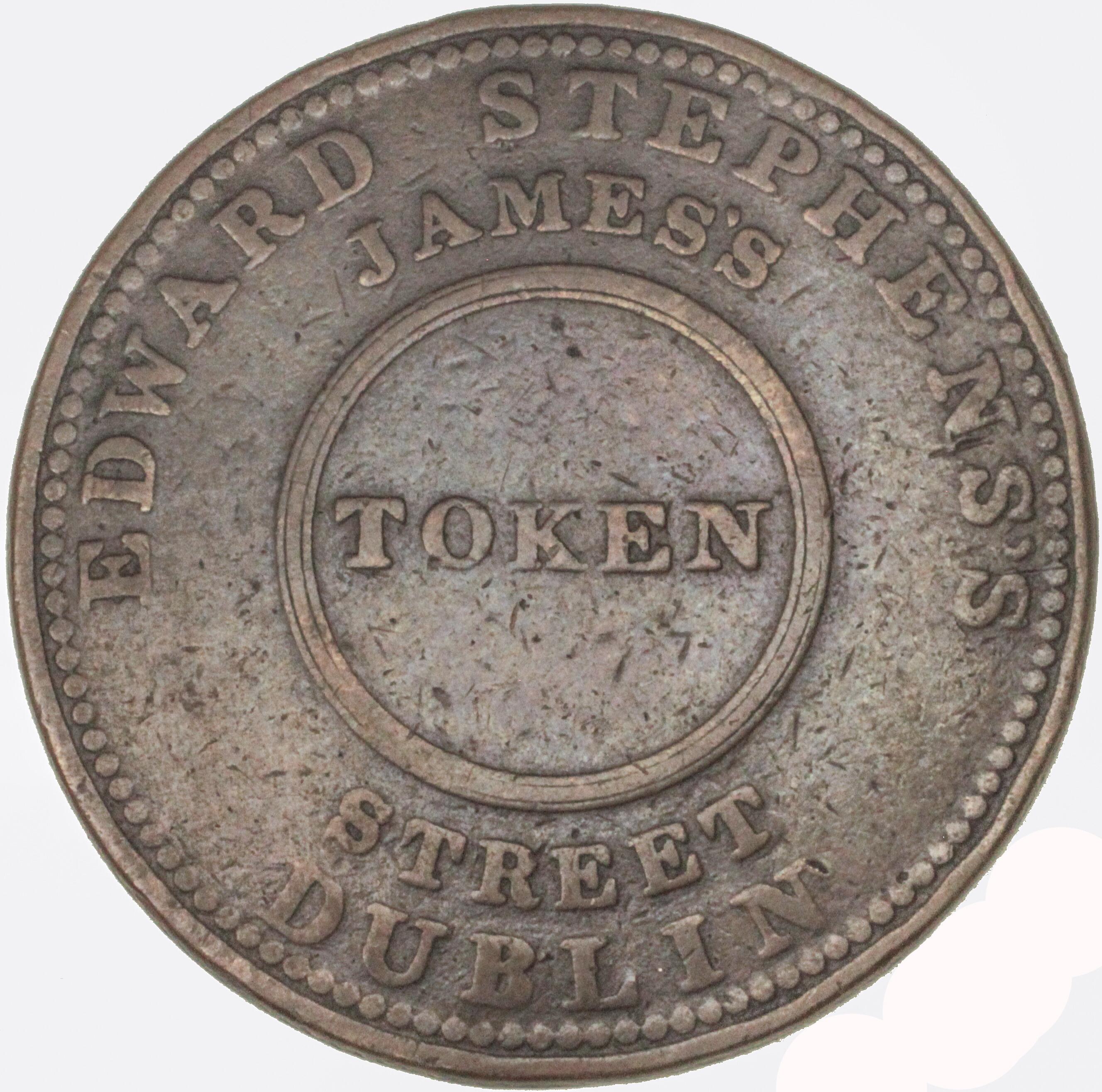 Ireland, Dublin. Edward Stephens. Penny token, 1813